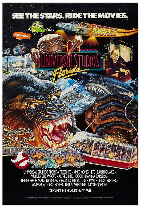 POSTER Universal Studios - Florida - 1993 - Vintage Disney Poster-8x12 ...