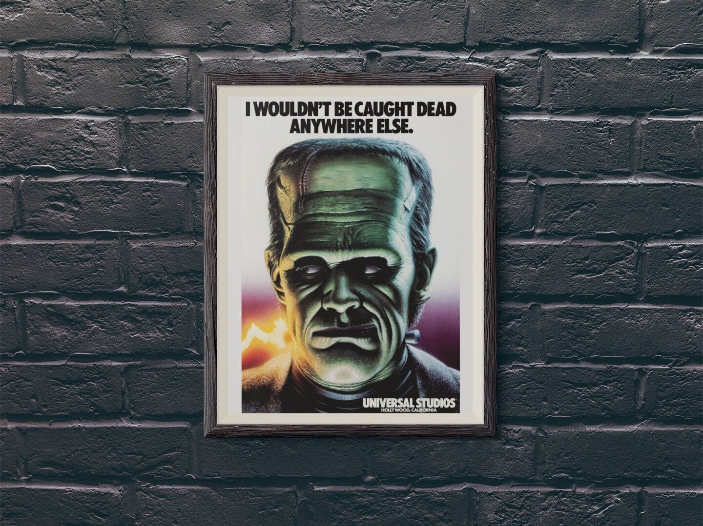 POSTER Universal Studios Hollywood - Frankenstein - Universal Monsters ...