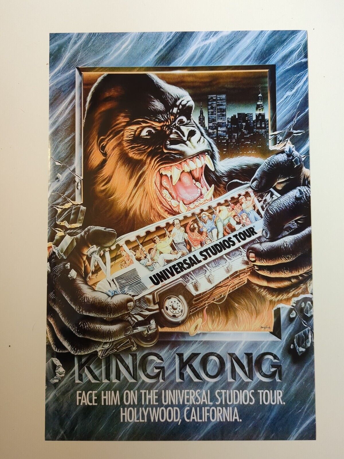 POSTER Universal Studios Hollywood King Kong Studio Tour Retro Poster ...