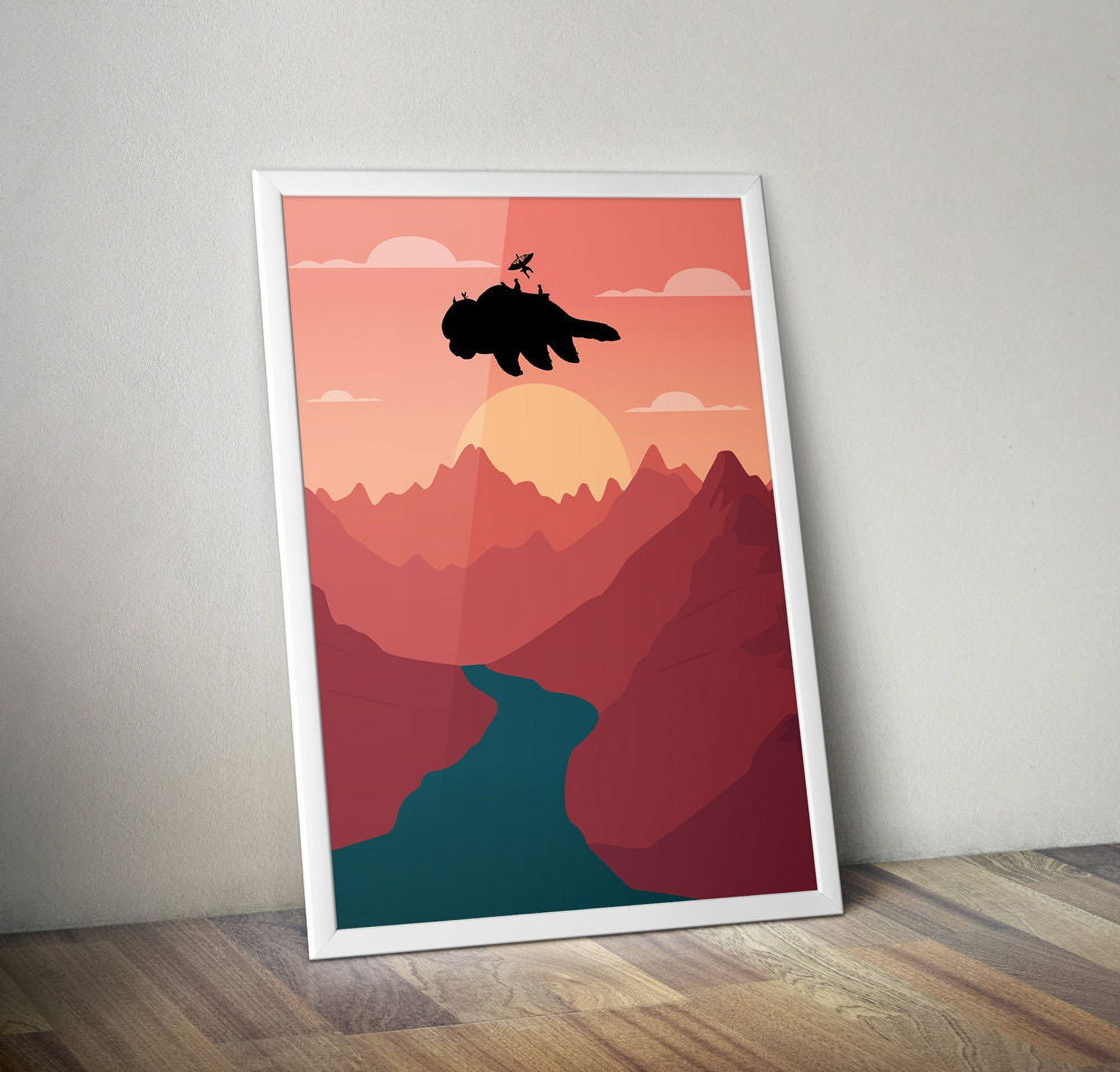 POSTER VERSION Avatar the Last Airbender Poster Flying Appa ATLA Poster ...