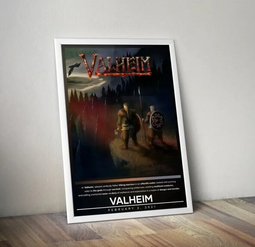 POSTER Valheim Poster | Valheim Prints | Gaming Poster | 4 Colors-12x18 ...