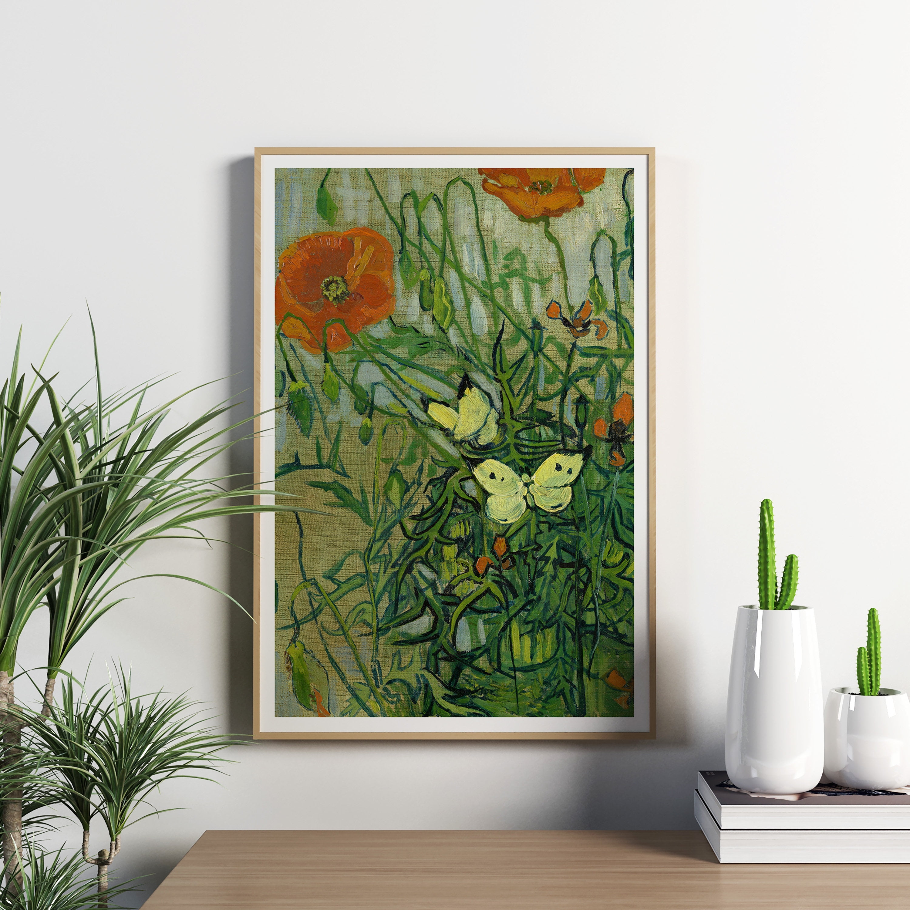 POSTER Van Gogh Print - Butterfly Poster - Butterfly Painting ...