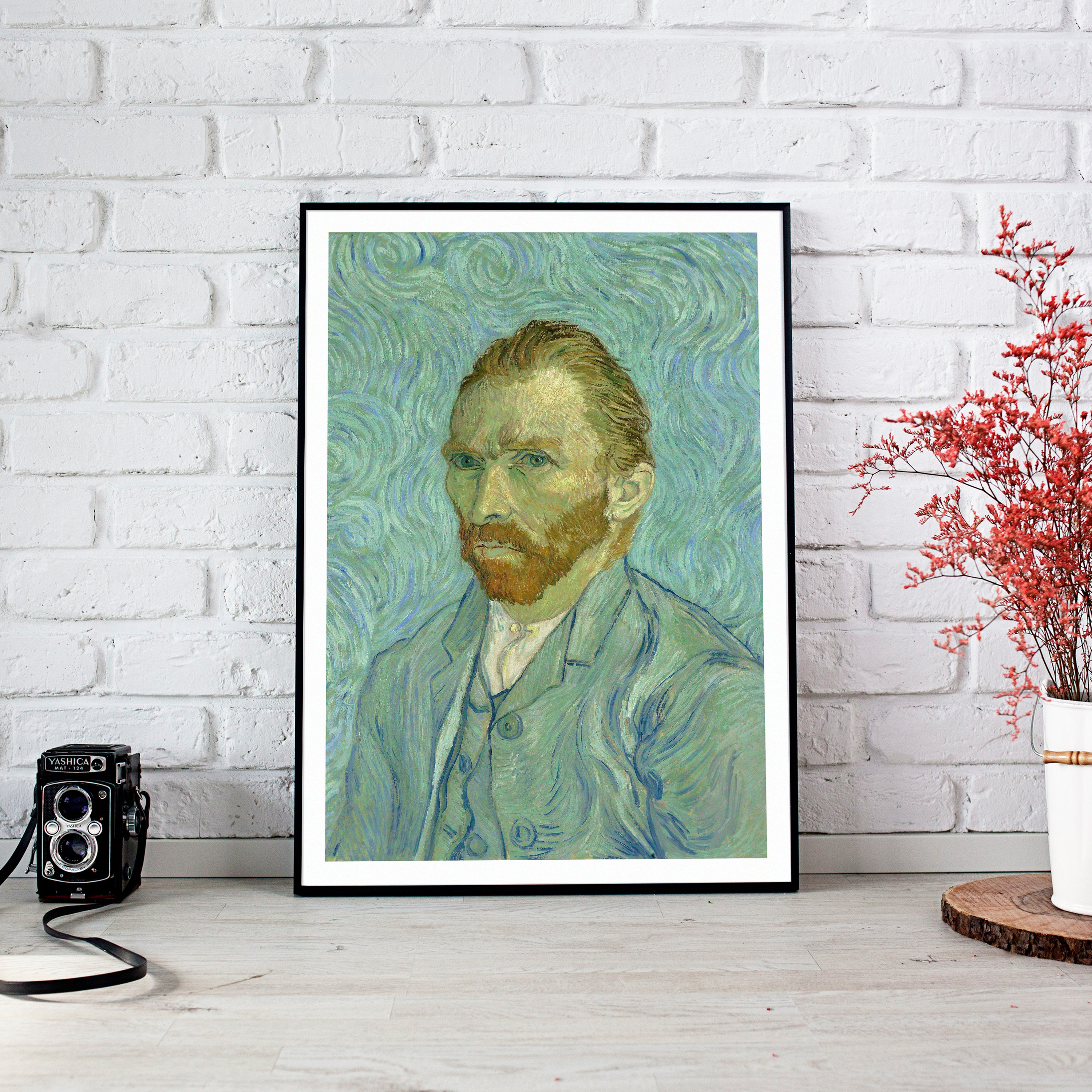 POSTER Van Gogh Print - Van Gogh Poster - Self Portrait Poster-UNFRAMED ...
