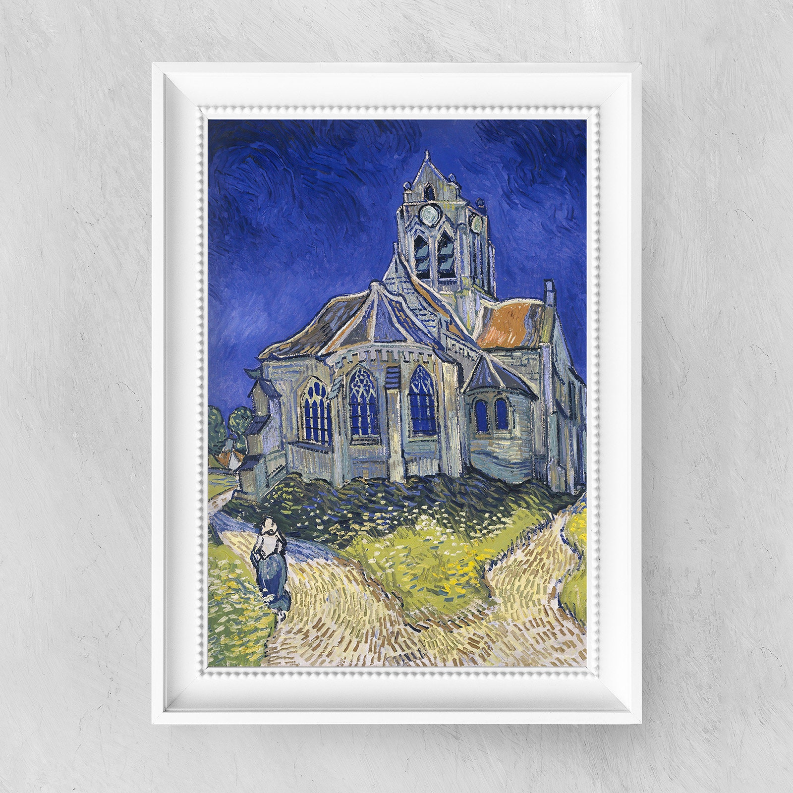 POSTER Van Gogh - The Church - Fine Art Print - Vintage Art Poster ...