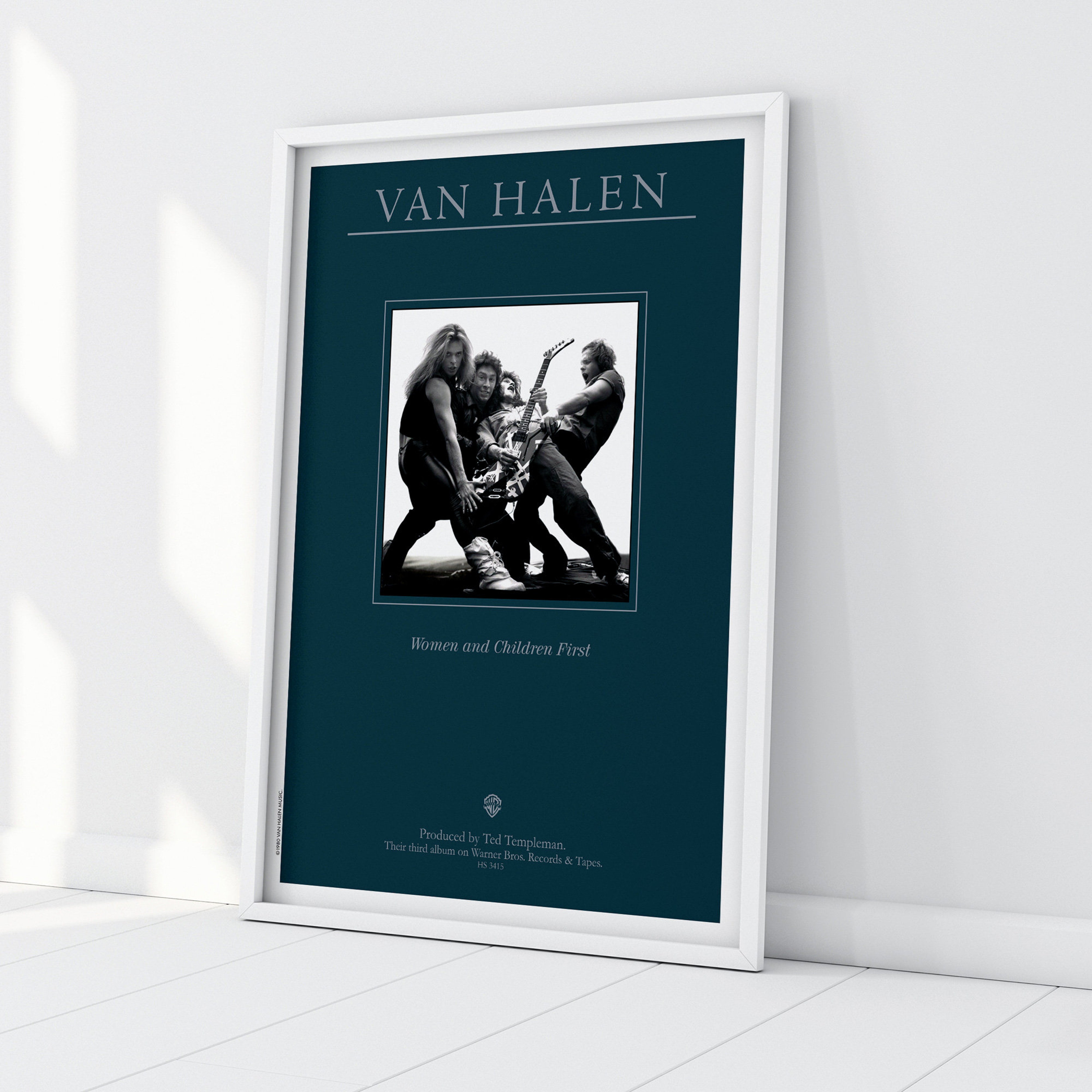 POSTER Van Halen Band Vinyl Album Women and Children First Album Poster ...