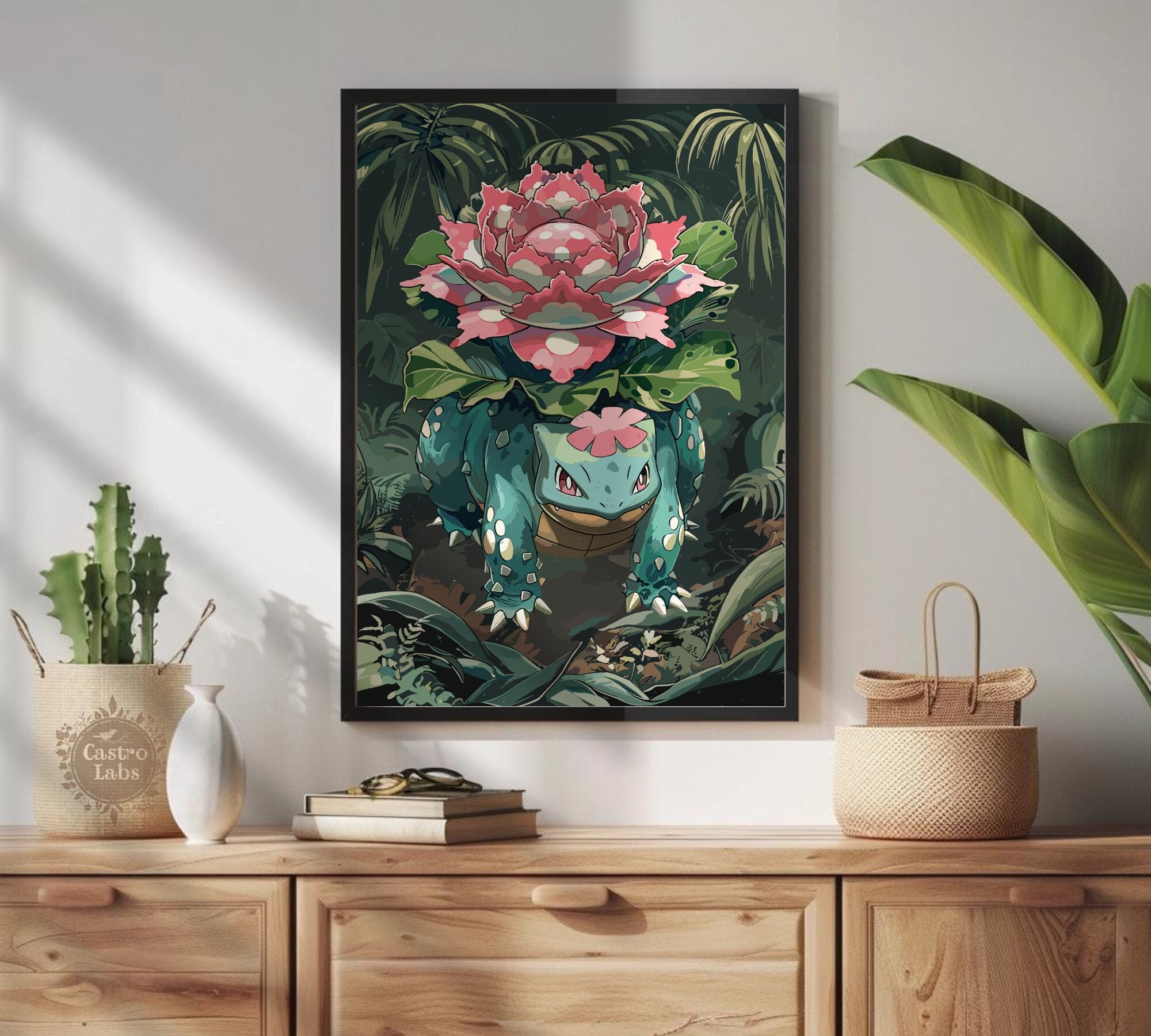 POSTER Venusaur Poster: Japanese Tapestry Style Pokemon Anime Poster ...