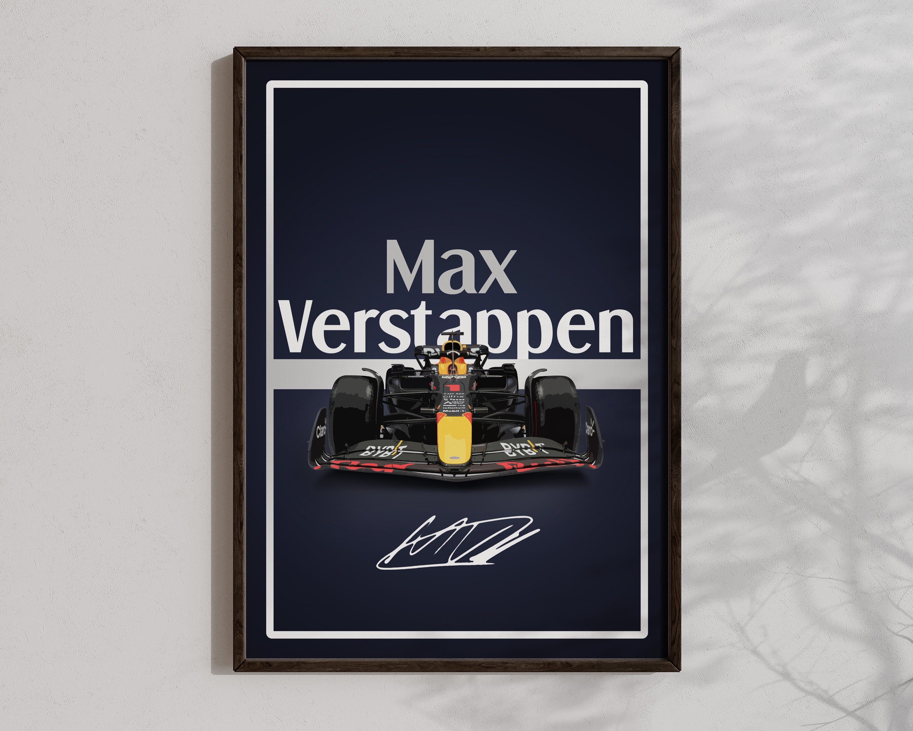 POSTER Verstappen Wall Art Formula 1 Car Poster Max Verstappen Racing ...