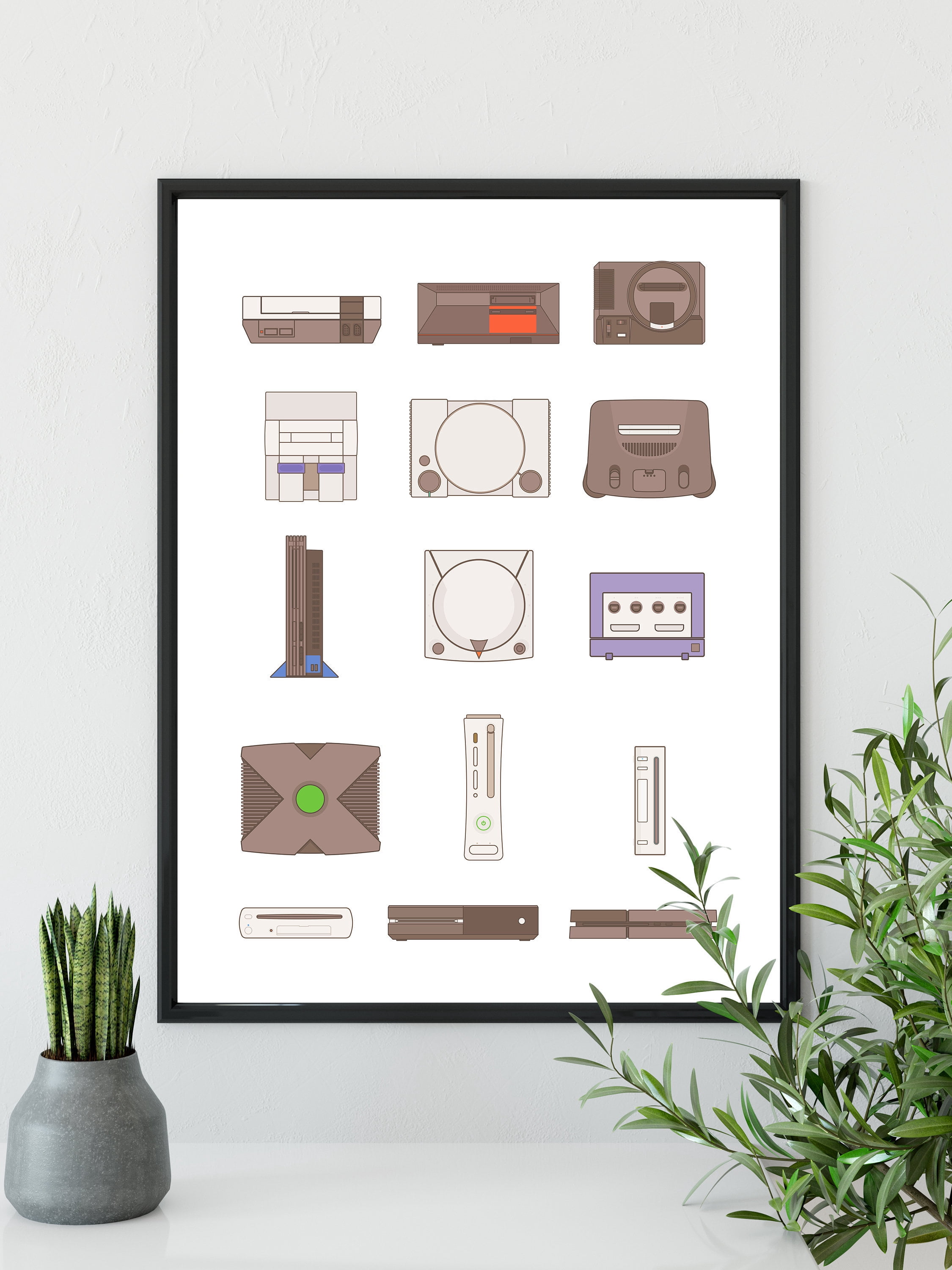 POSTER Video game Art Print for | Video Game Poster, Gaming Room Man ...