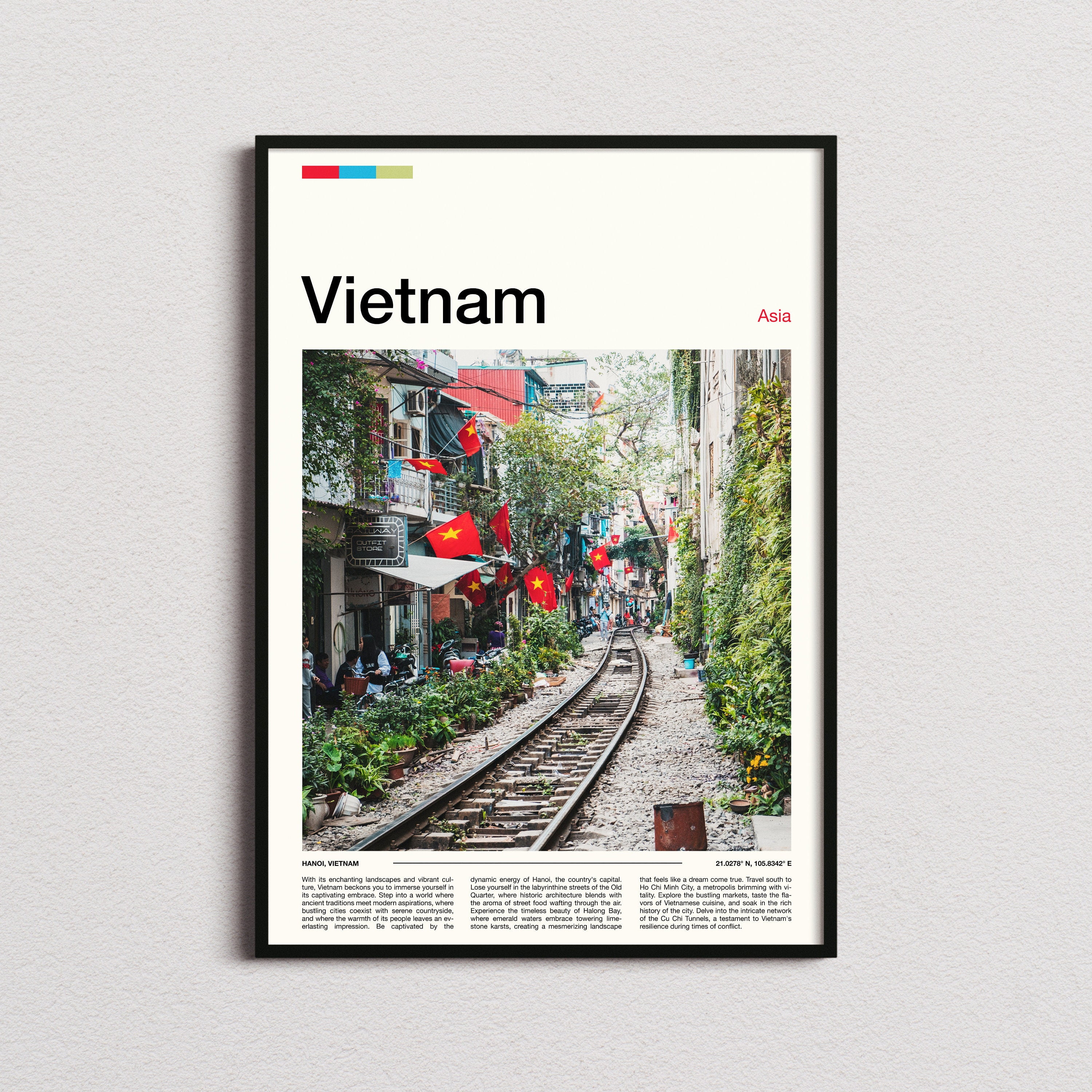 POSTER Vietnam Print, Vietnam Poster, Vietnam Wall Art, Vietnam Art ...
