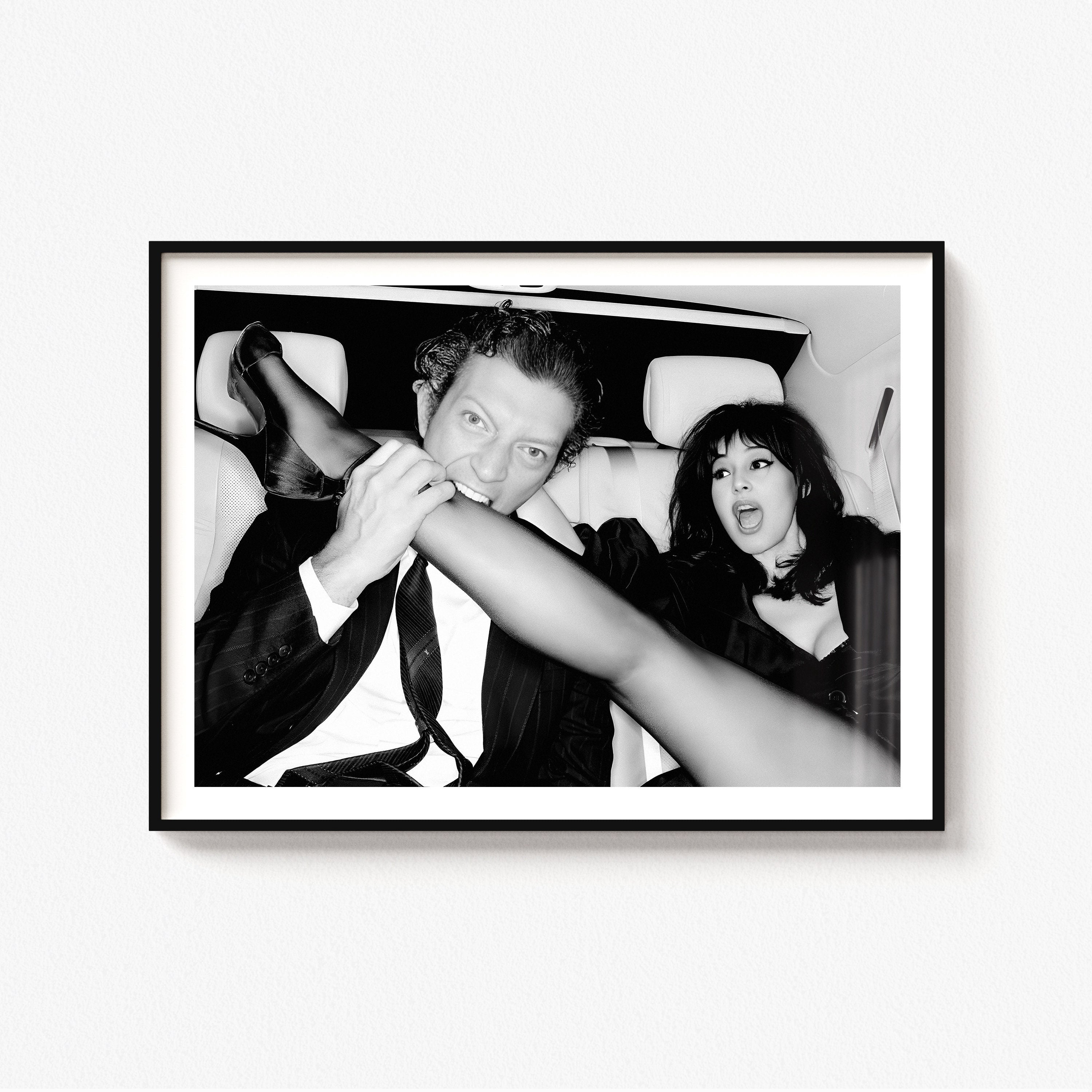 POSTER Vincent Cassel & Monica Bellucci, Black And White, Wall Art ...