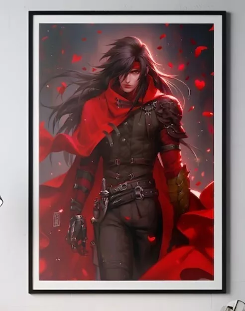 POSTER Vincent Valentine Final Fantasy 7 poster | Vincent FF7 art print ...