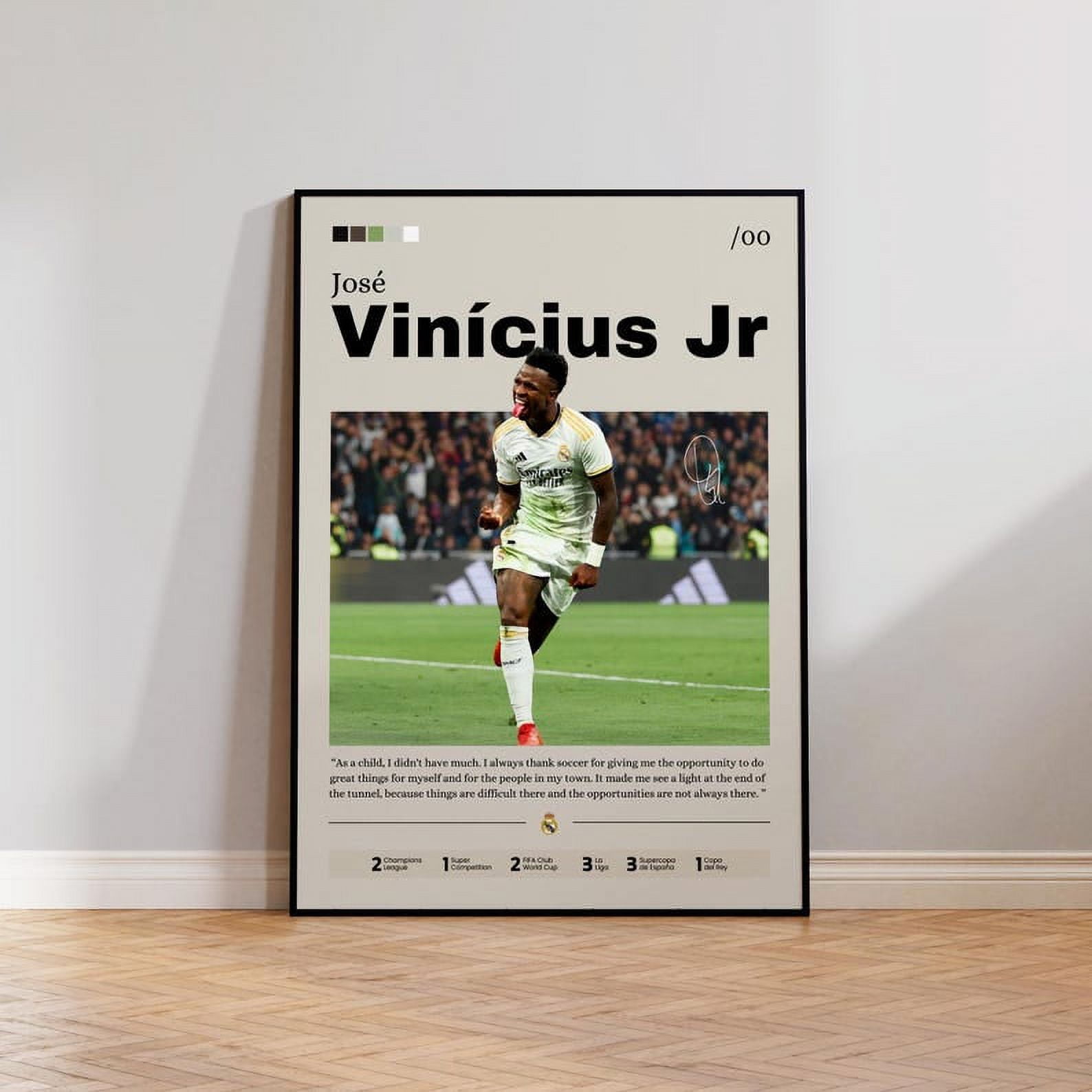 POSTER Vinicius Junior Poster, Soccer Star Print, Football Decor ...