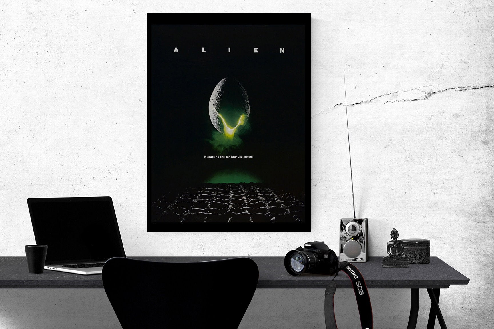 POSTER Vintage 1980's Alien Movie Poster Glossy Poster Print Alien ...