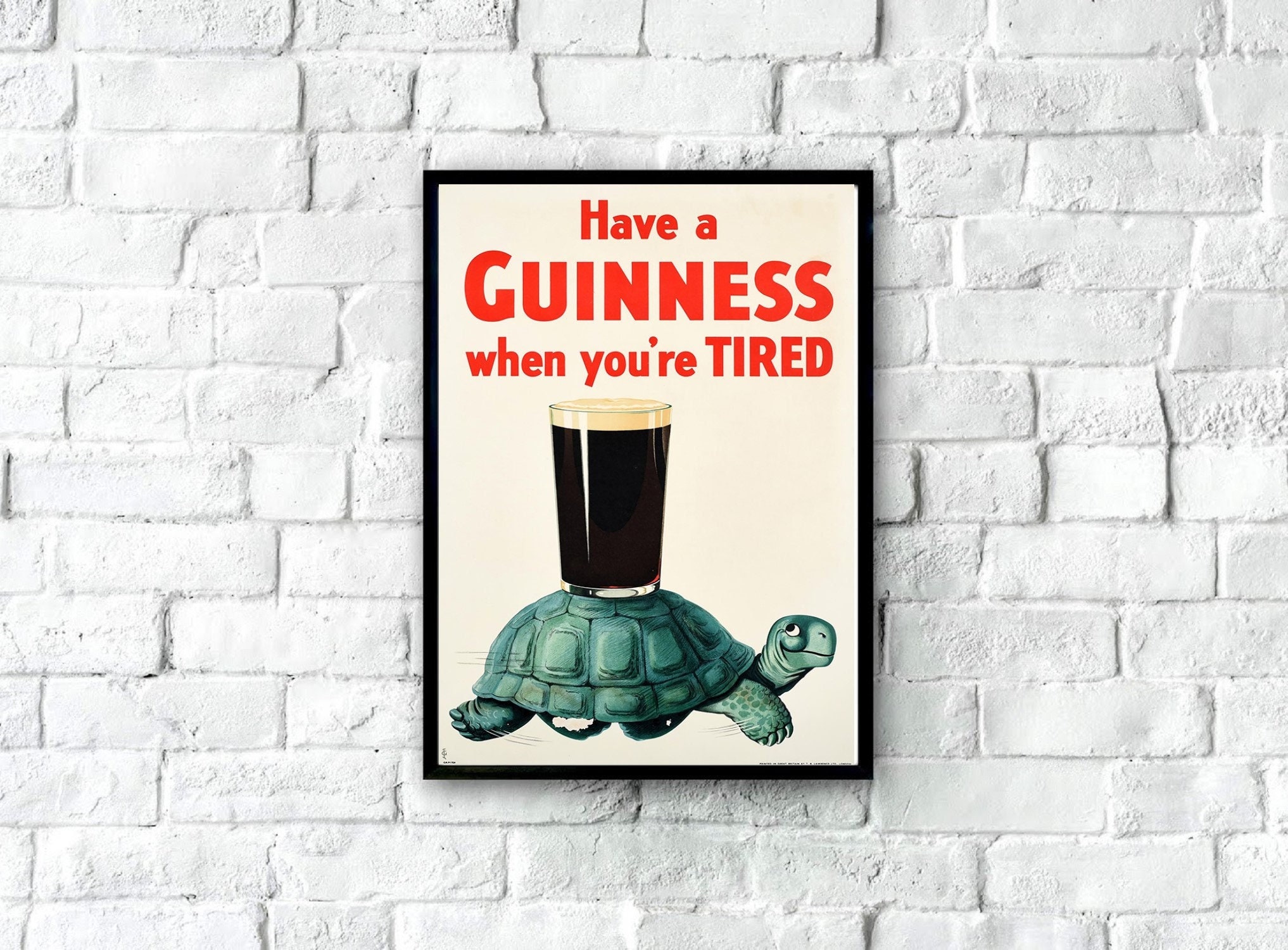 POSTER Vintage Guinness Alcohol Poster, Vintage Alcohol Poster ...