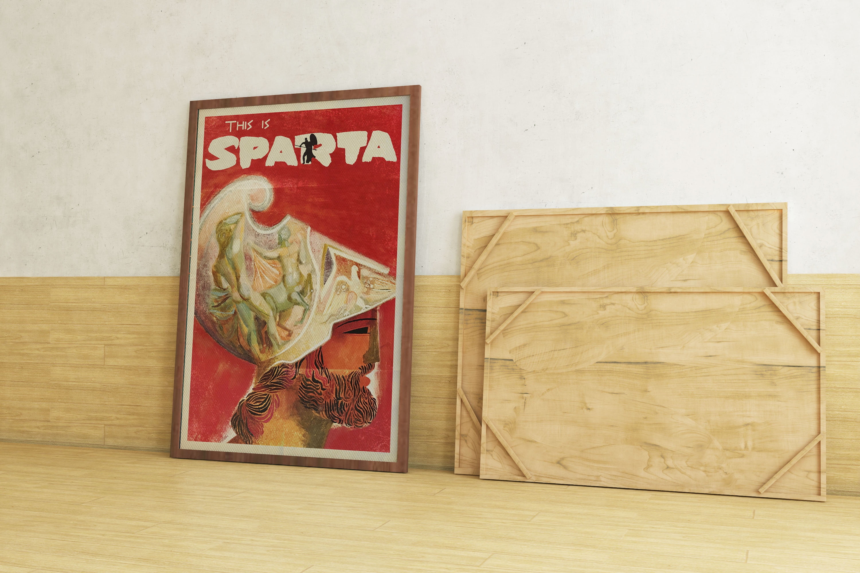 POSTER Vintage Look 'This is Sparta' Ancient Greek Style A4 A3 A2 Art ...
