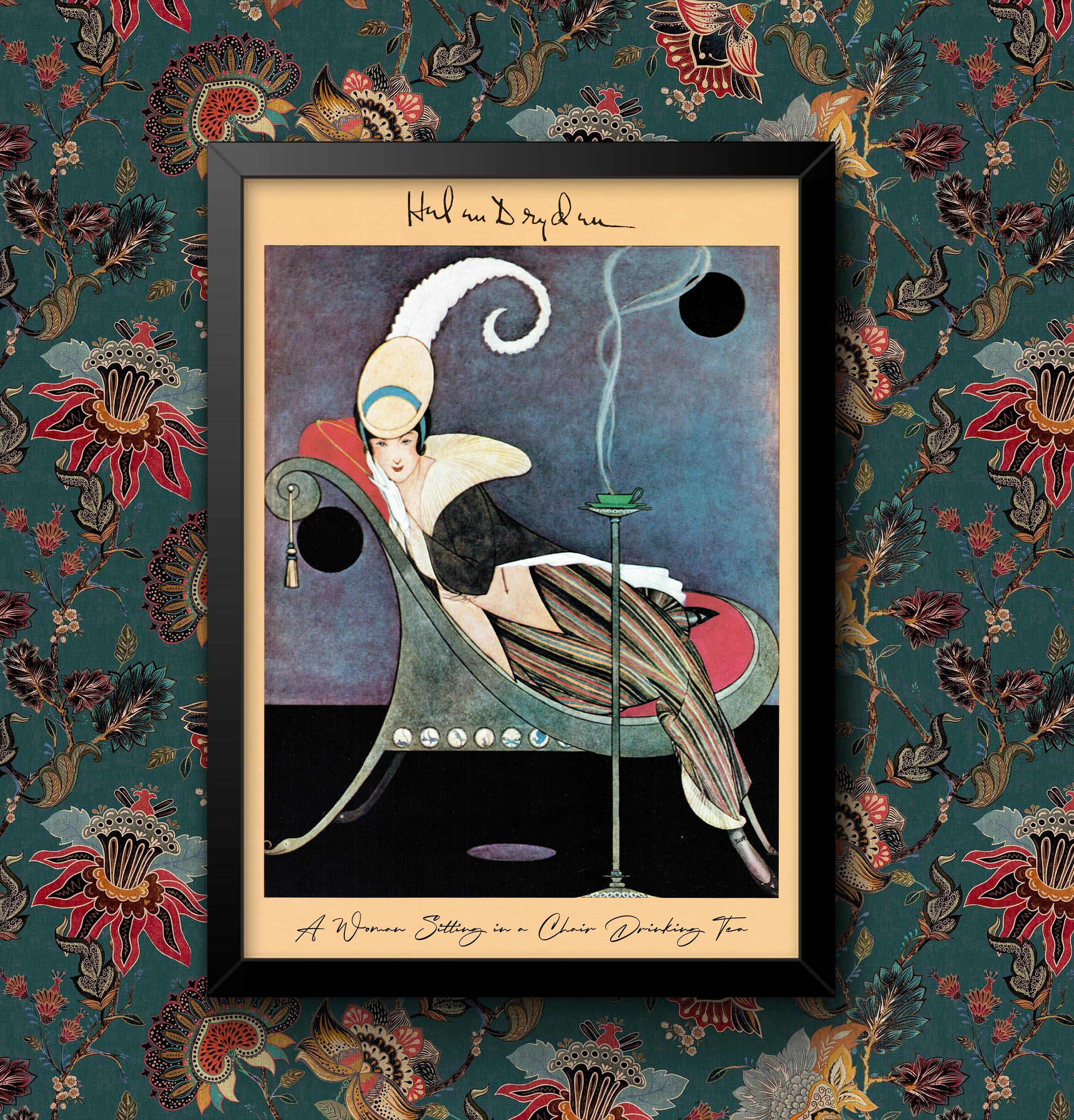 POSTER Vintage Magazine Art Cover illustration Helen Dryden's Woman ...