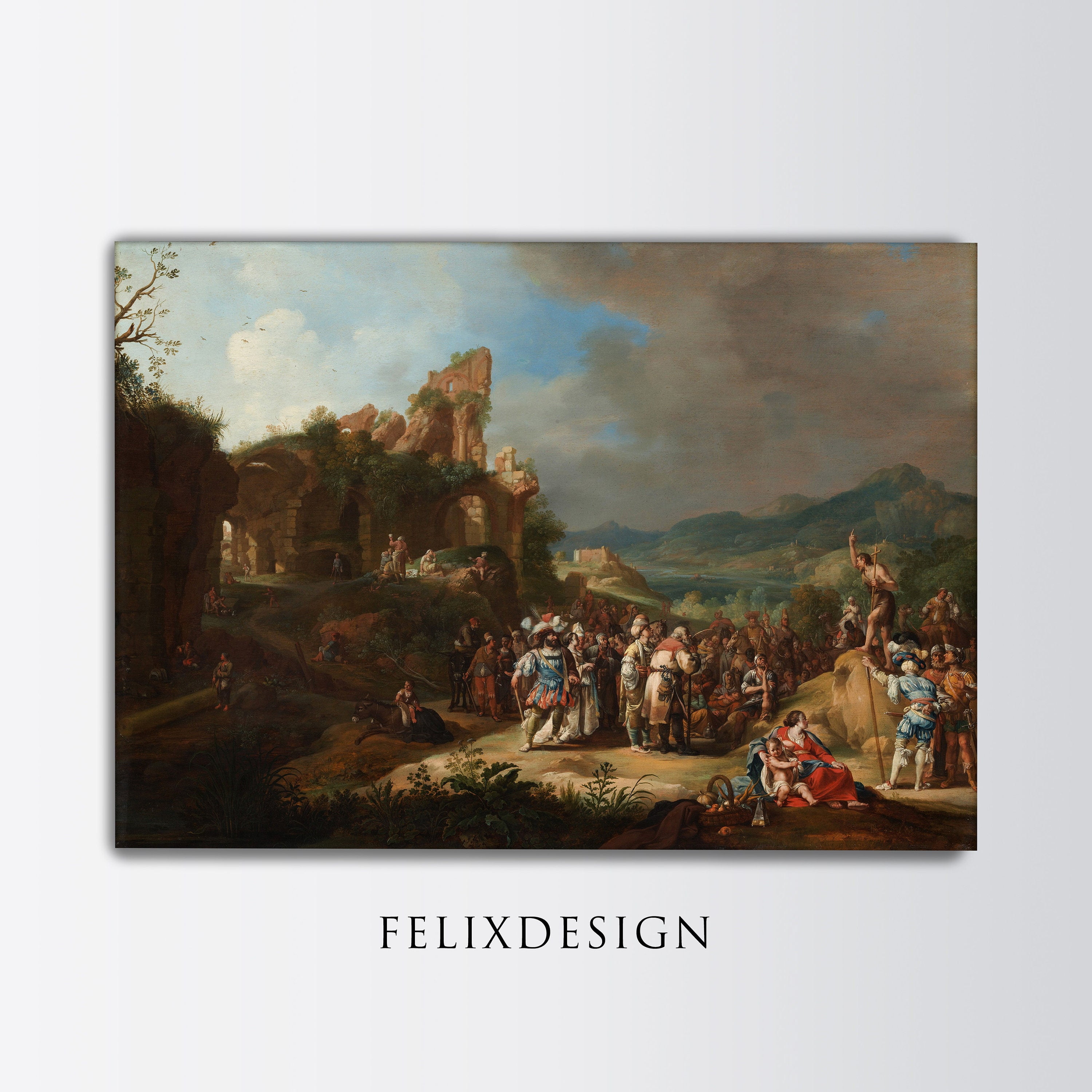 POSTER Vintage Masterpiece Painting | Antique Print Decor | Baroque ...