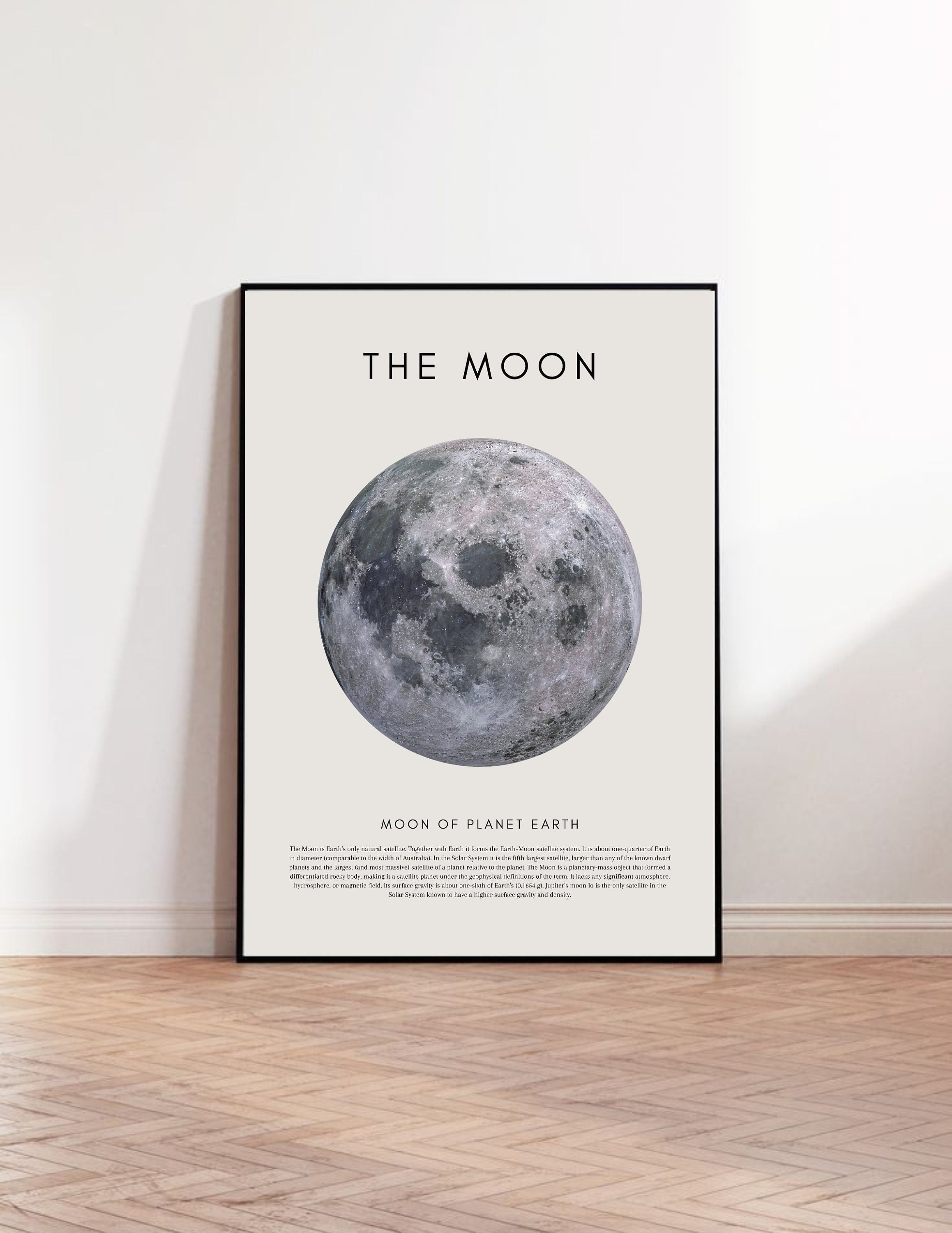 POSTER Vintage Moon Poster Antique Moon Print Vintage Lunar Map of the ...