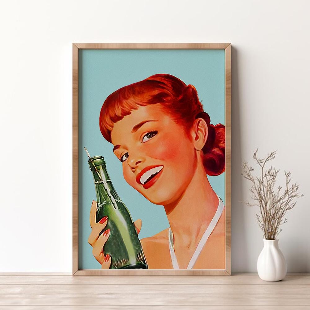 POSTER Vintage Soda Retro Ad Poster, Retro Decor Poster, Poster Gift ...