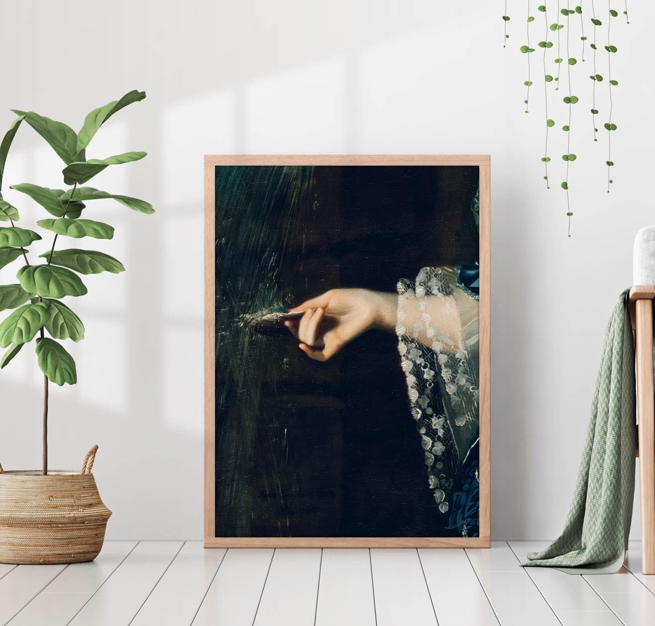 POSTER Vintage Victorian Woman Art Mid Century Watercolor Print Poster ...