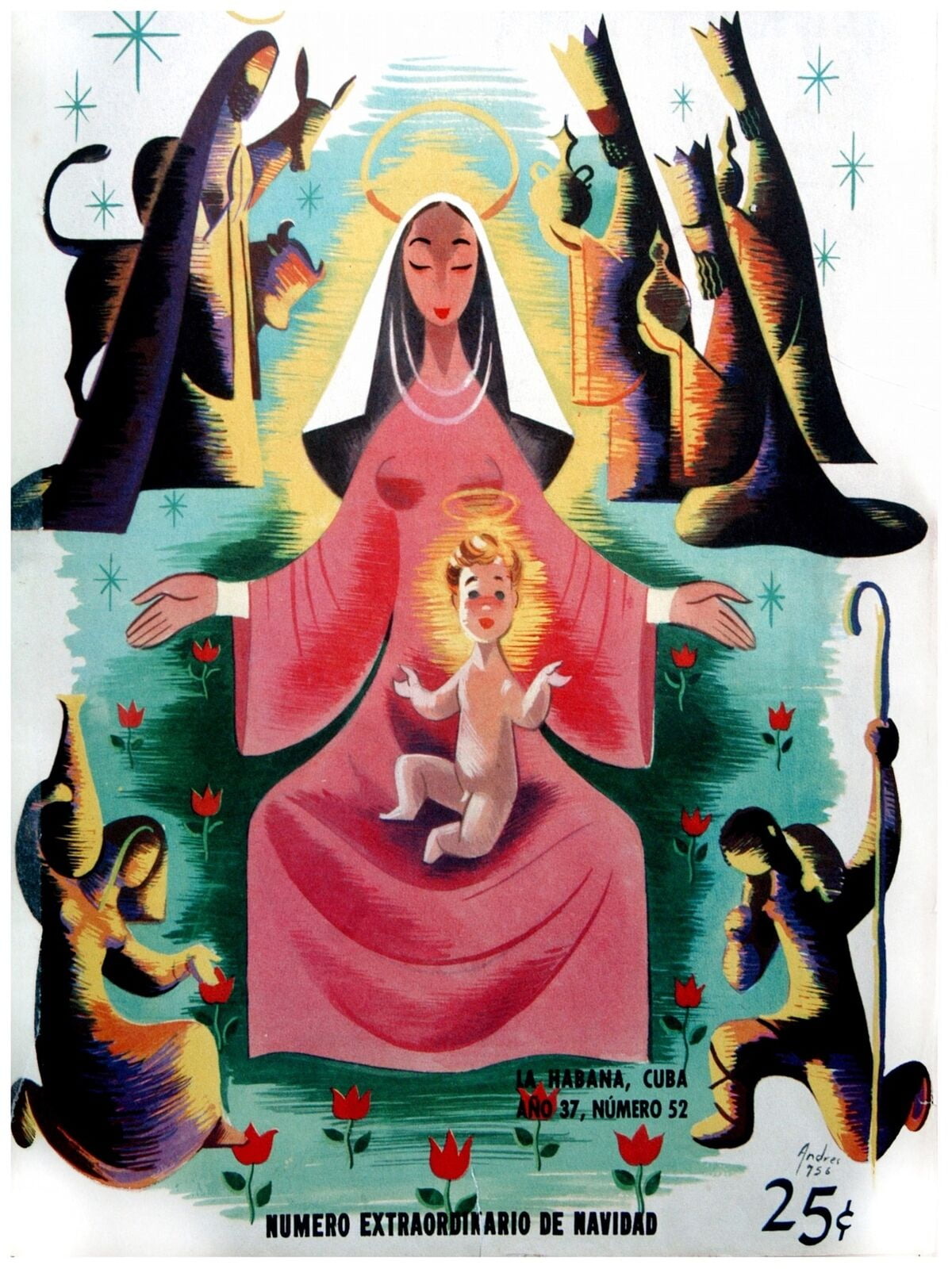 POSTER Virgin Mary with baby Jesus.three wise men.POSTER.decor Home ...