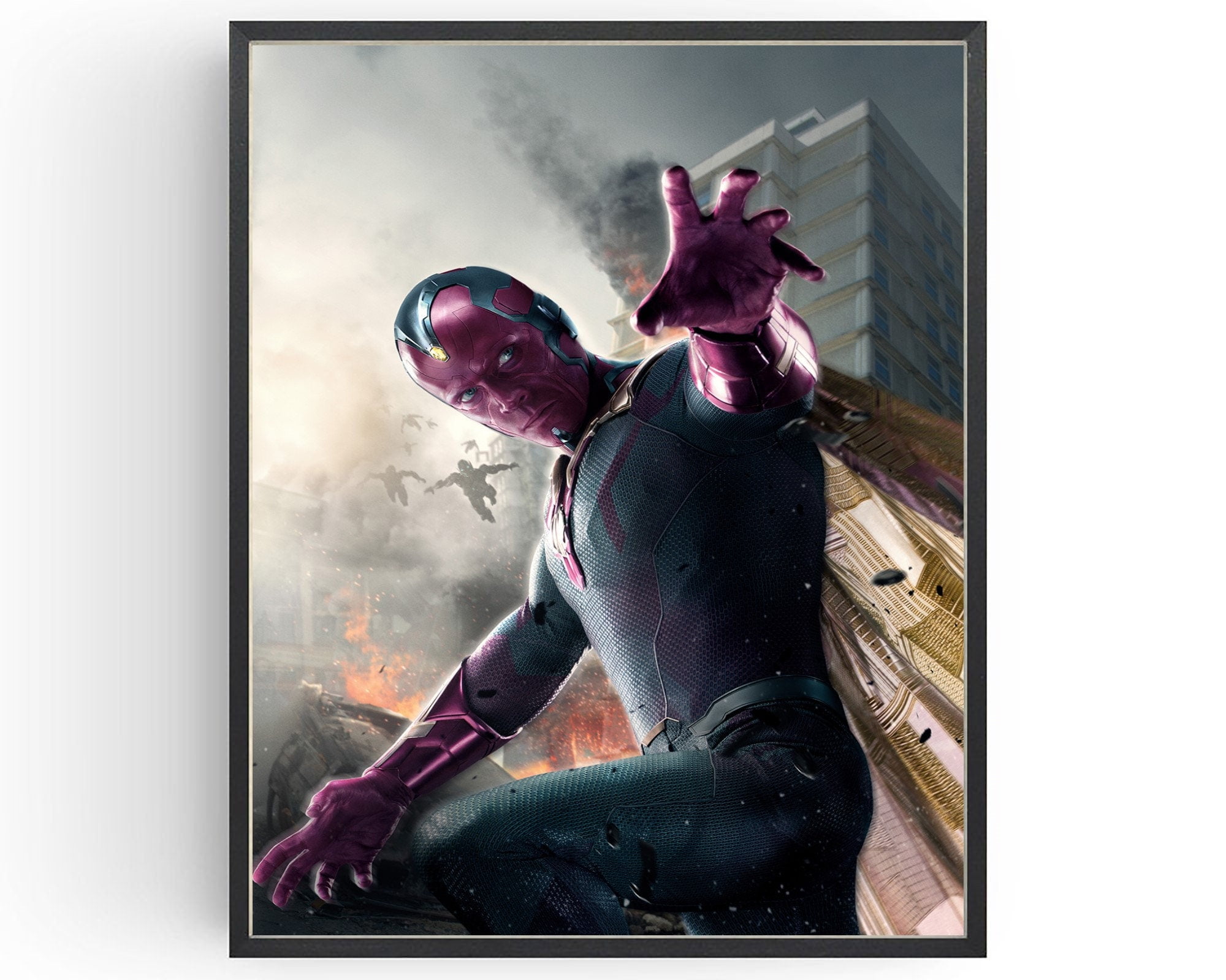 POSTER Vision Avengers Endgame Movie Poster WandaVision Wall Art ...