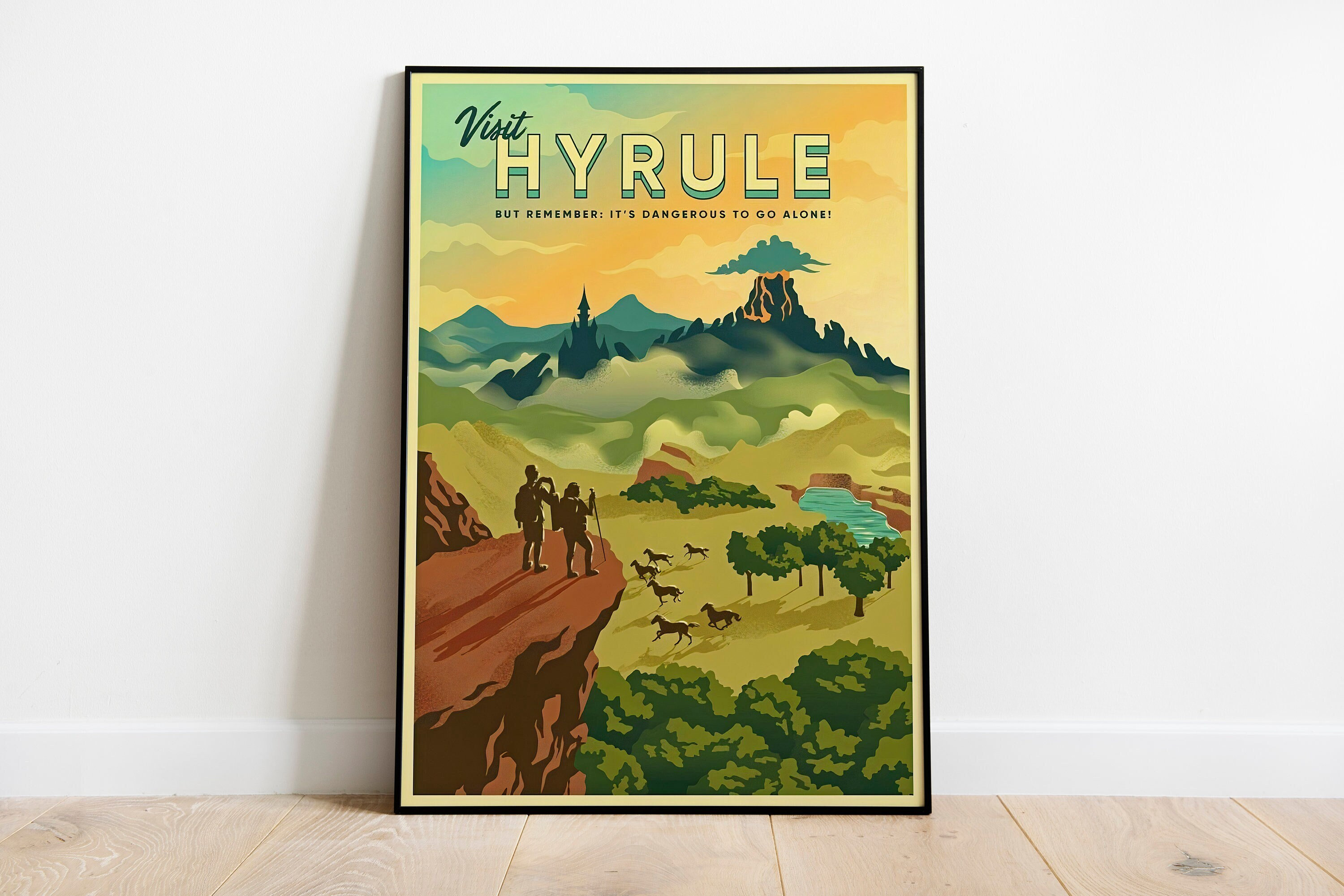 POSTER Visit Hyrule Poster | The Legend of Zelda Hyrule Travel Poster ...