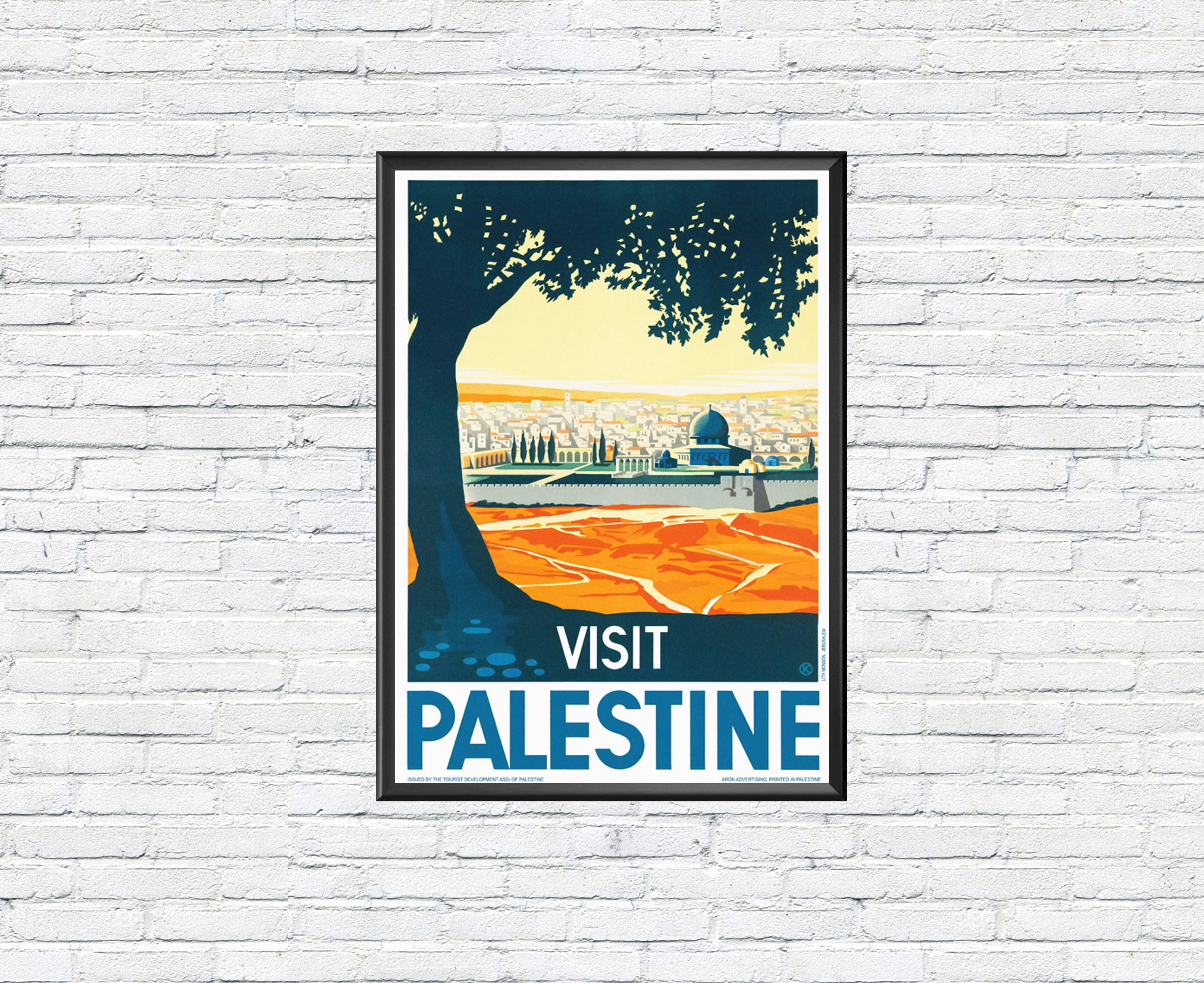 POSTER Visit Palestine Poster Vintage Palestine Poster Palestinian ...