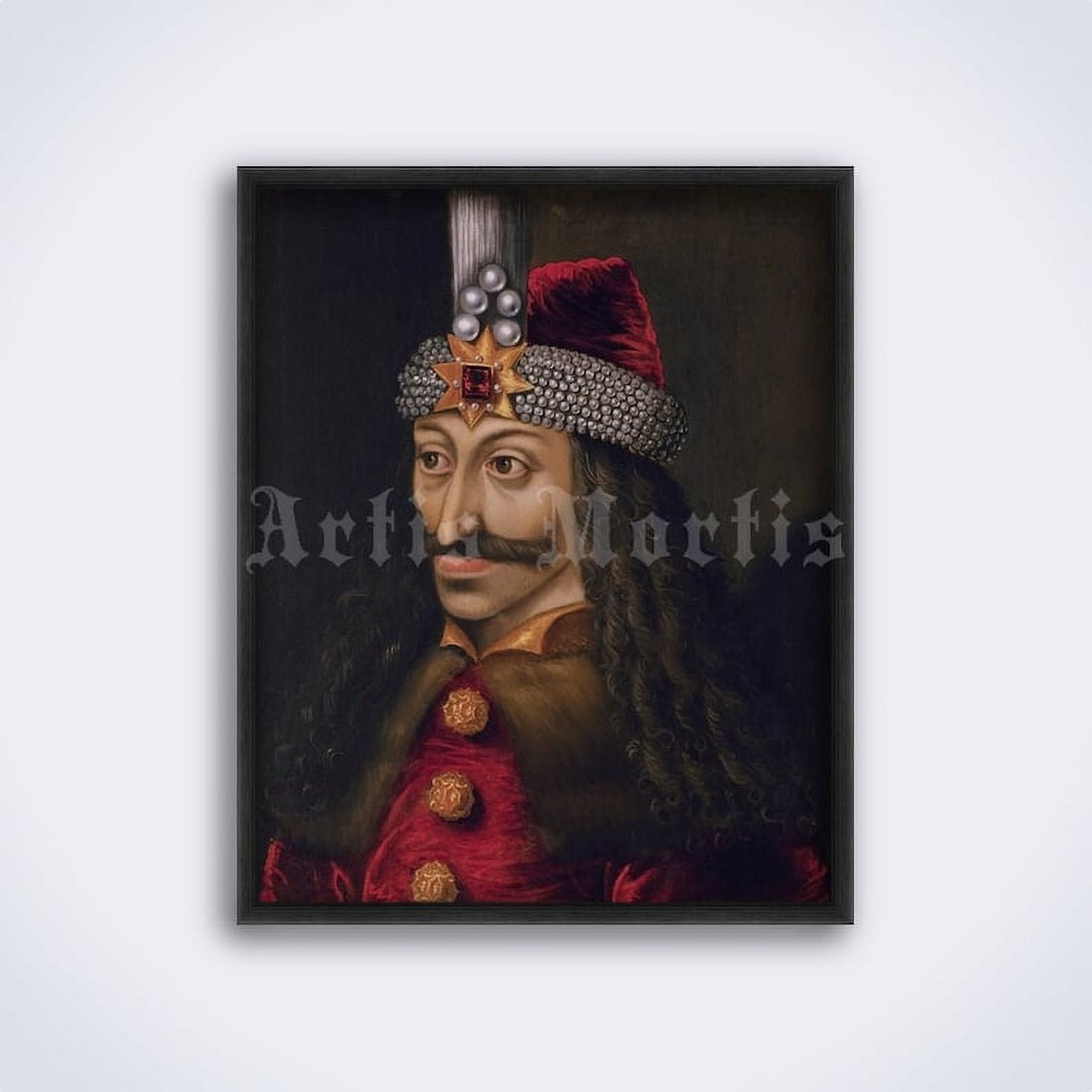 POSTER Vlad Tepes the Prince of Wallachia - Dracula portrait painting, medieval impaler, vampire ...