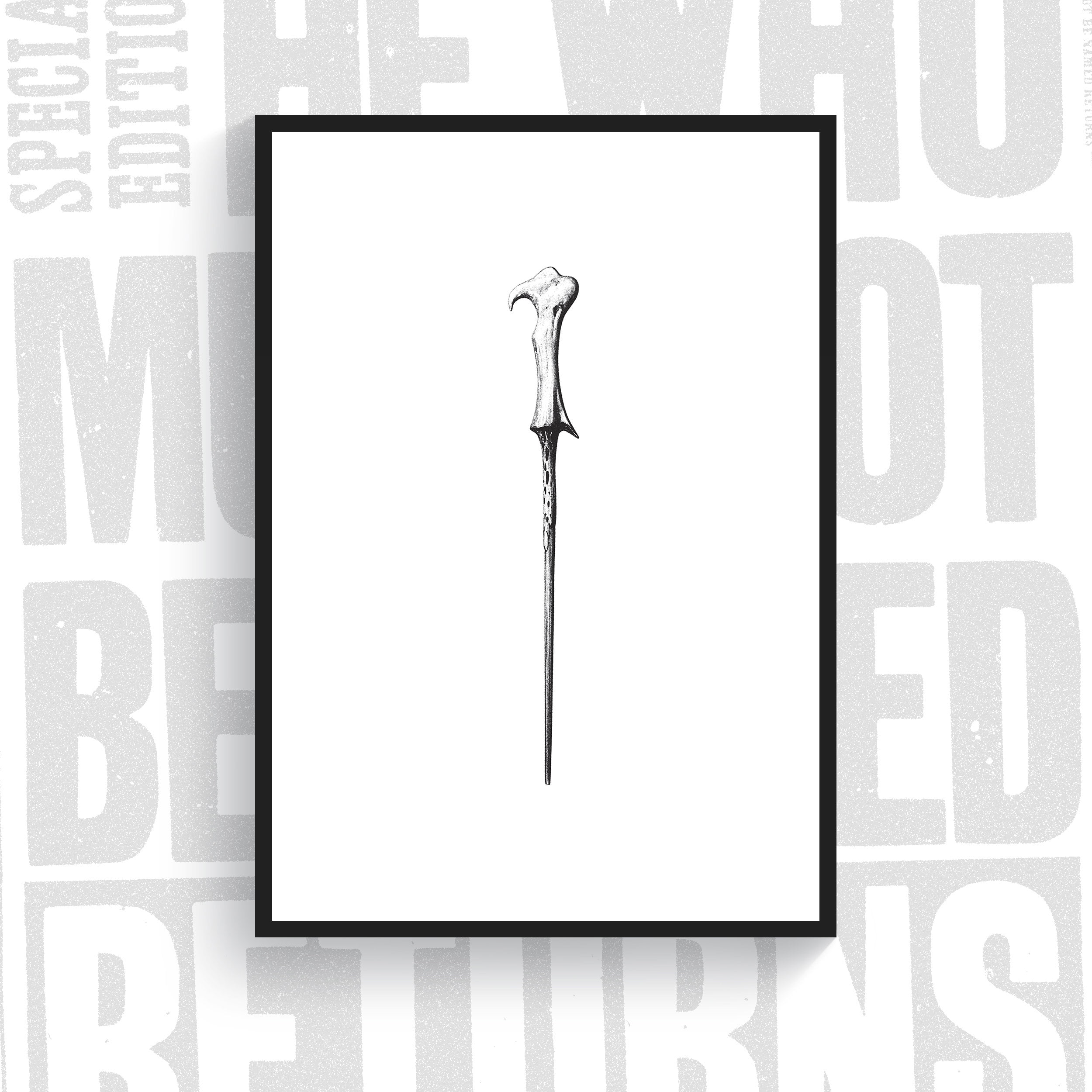 POSTER Voldemort Harry Potter Wizarding World Hogwarts Art Print Poster ...