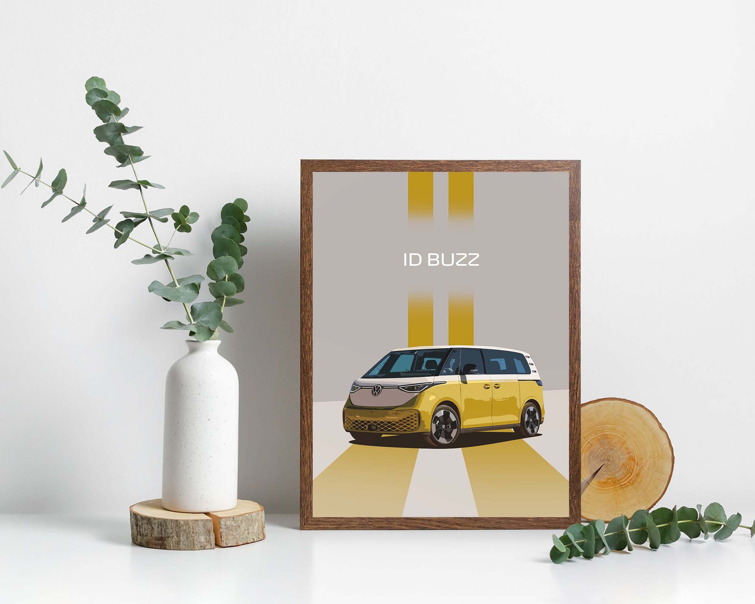 POSTER Volkswagen Id Buzz-poster, afdrukbare VW Id Buzz-muurkunst ...