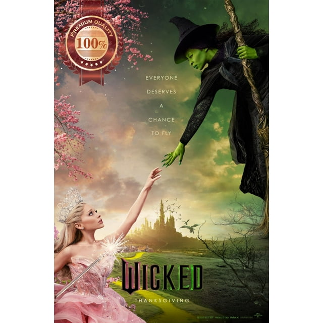 POSTER WICKED 2024 TEASER ORIGINAL MOVIE FILM CINEMA PRINT PREMIUM ...