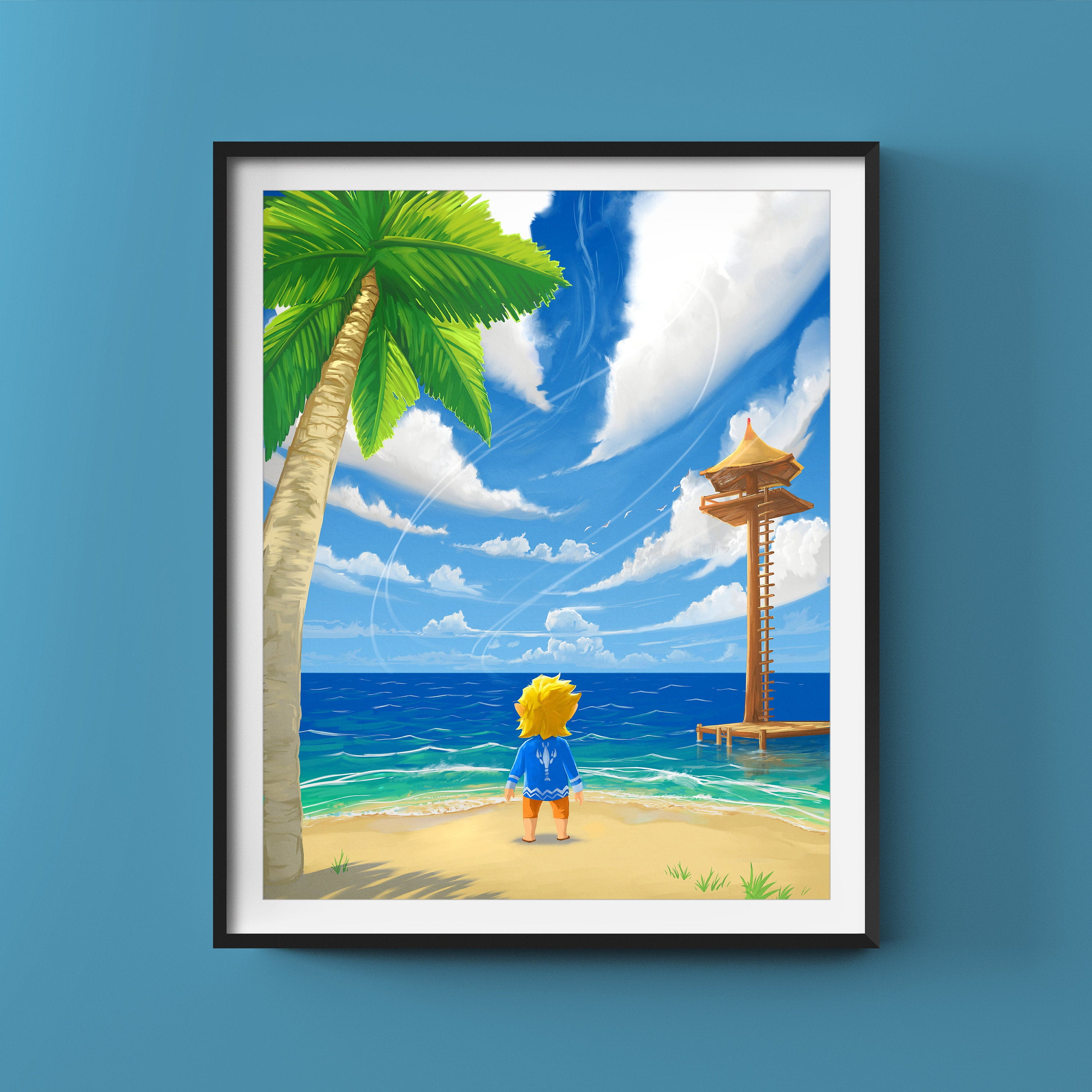 POSTER WIND WAKER Artwork Print, The Legend of Zelda, Wind Waker Fanart ...