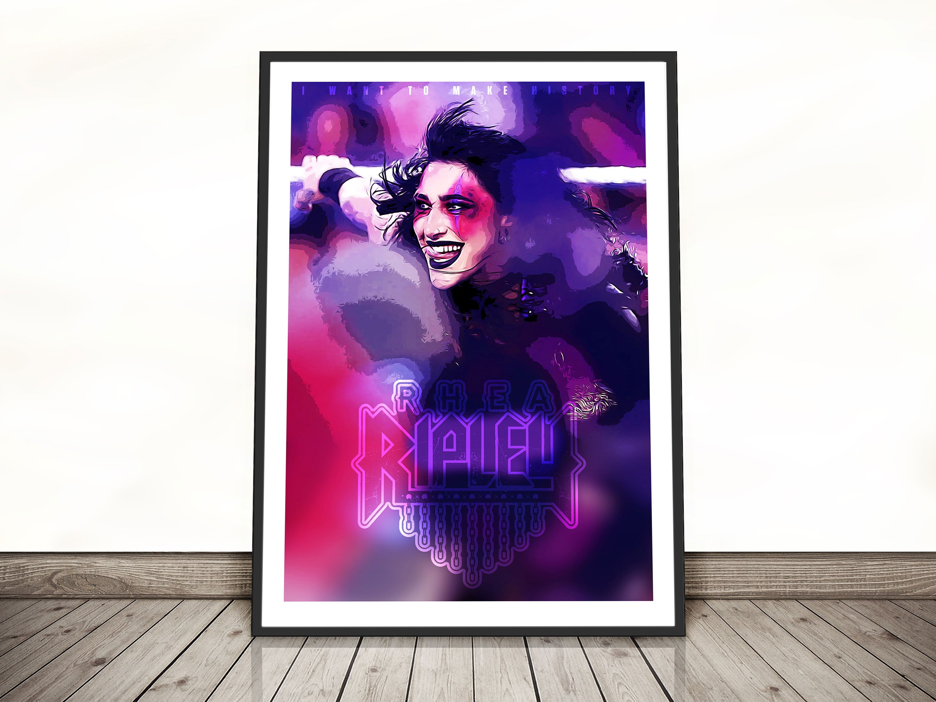 POSTER WWE Rhea Ripley Poster Print Wall Art WWE Prints-UNFRAMED ...