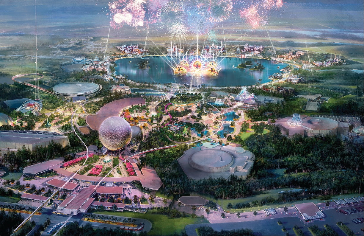 POSTER Walt Disney World Epcot Center World Showcase Lagoon Concept ...