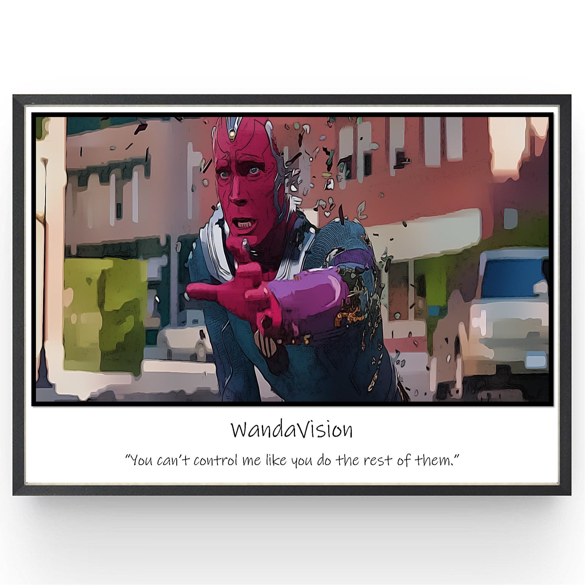 POSTER Wandavision Poster Elizabeth Olsen Paul Bettany Bedroom Wall Art ...