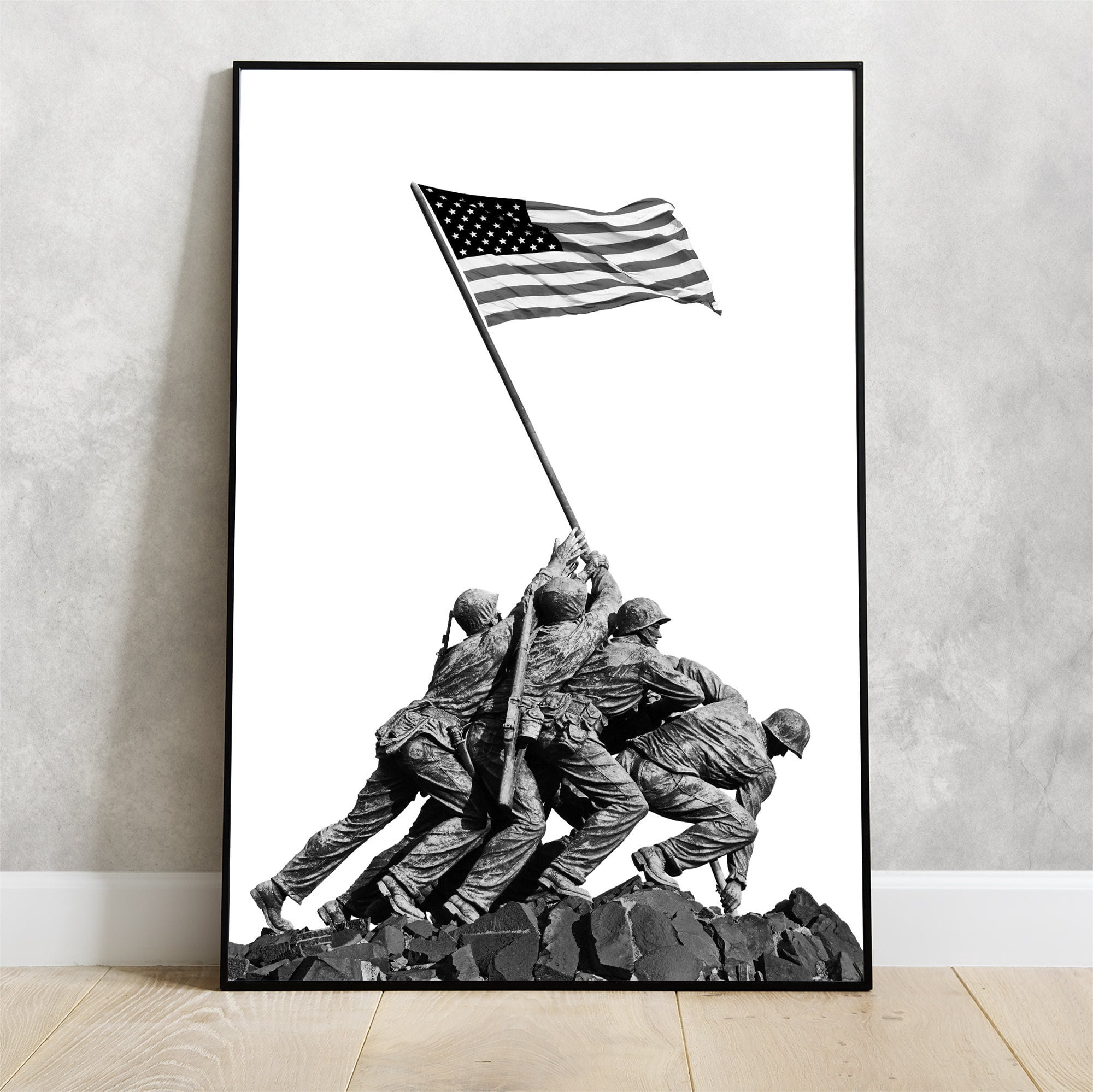 POSTER POSTER War Memorial USMC PRINT | Battle of Iwo Jima United ...