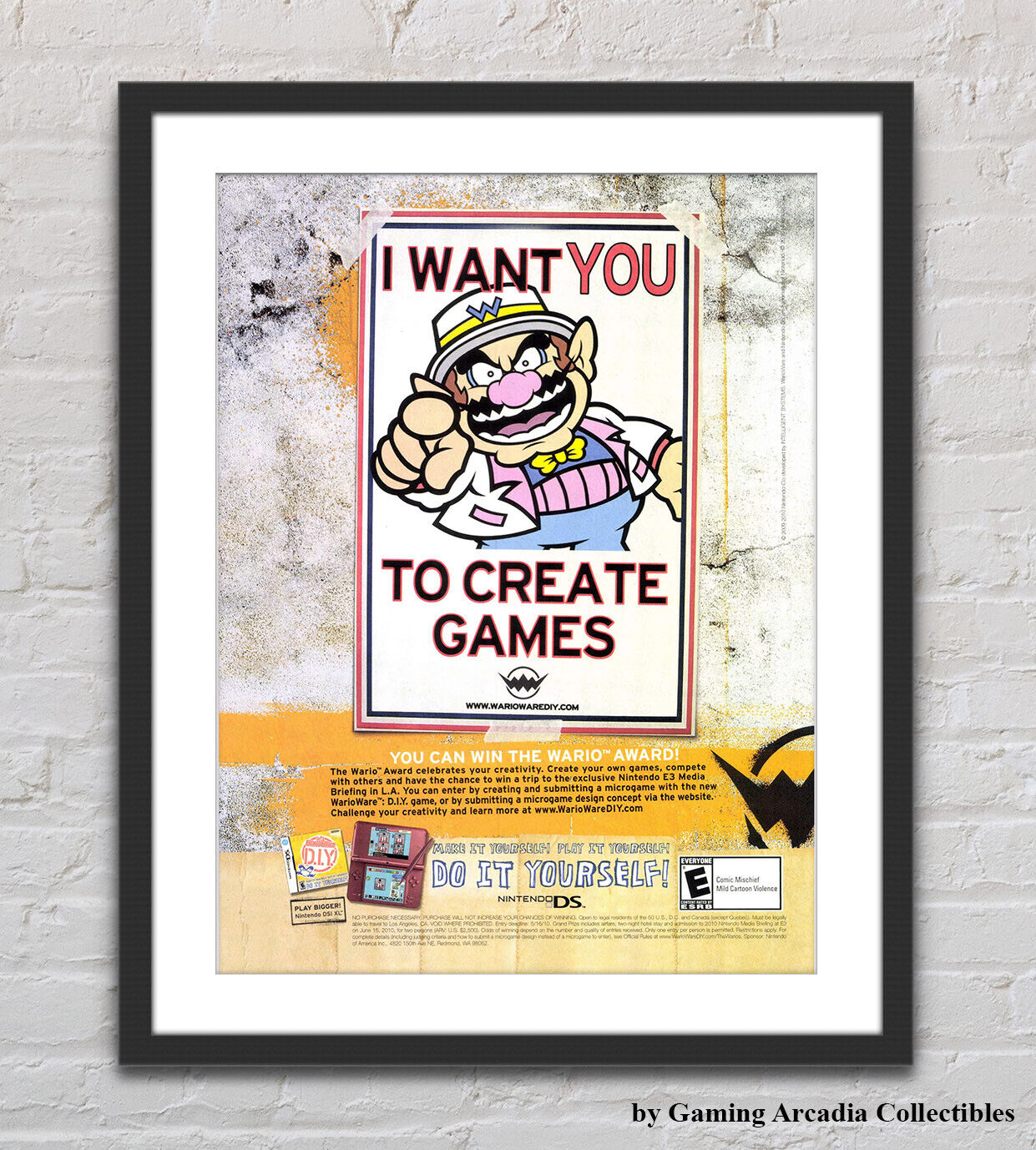 POSTER Wario Ware DIY Nintendo DS Poster-8x12-UNFRAMED - Walmart.com