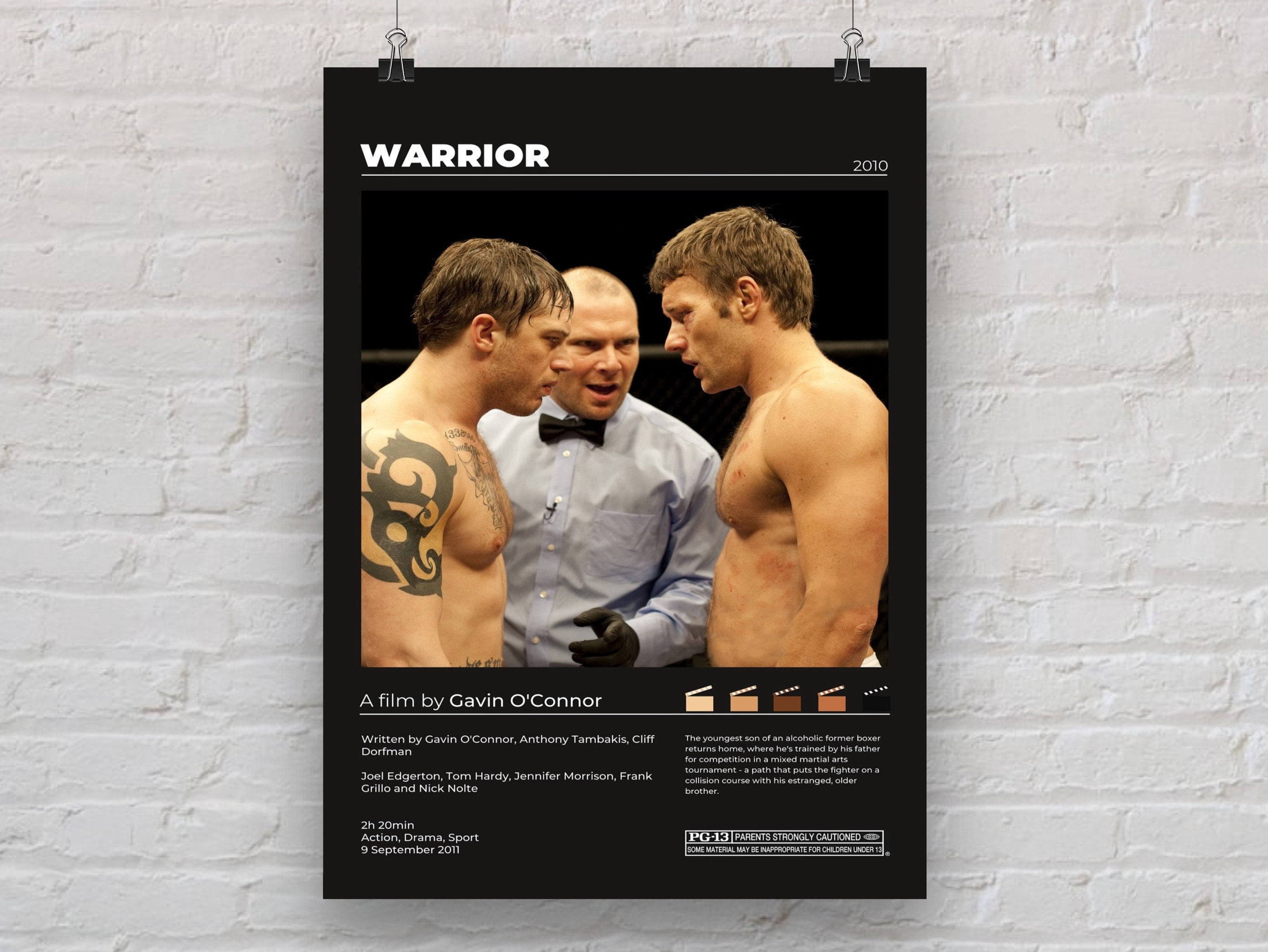 POSTER Warrior Poster | Gavin O'Connor | Minimalist Movie Poster | Wall ...