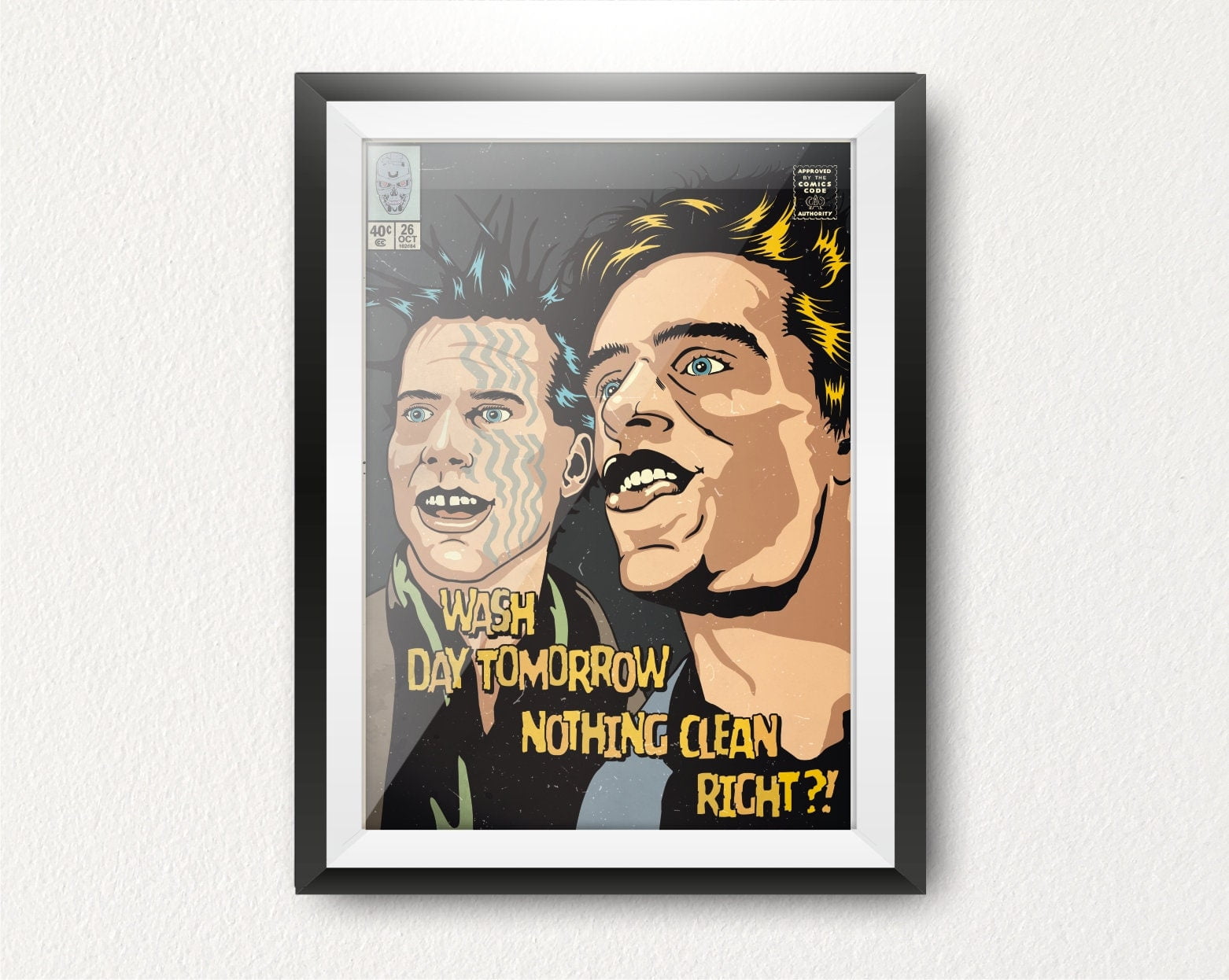 POSTER Wash Day Tomorrow, Nothing Clean Right?! 80s T800, Cult Movie ...