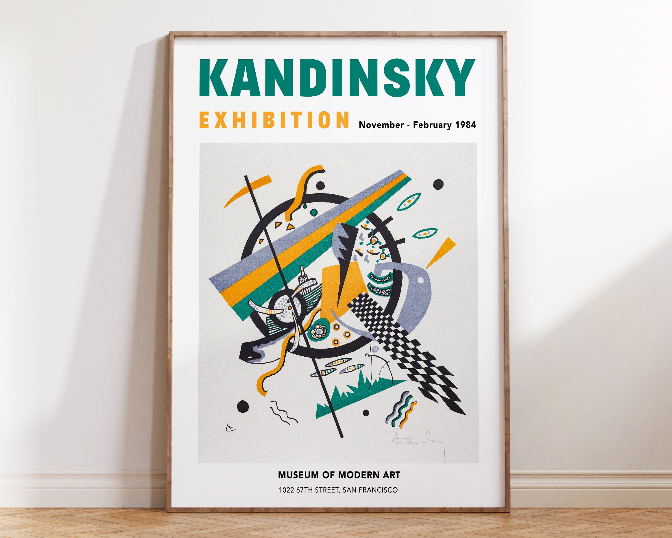 POSTER Wassily Kandinsky Exhibition Art Print, Small Worlds IV 1922 ...