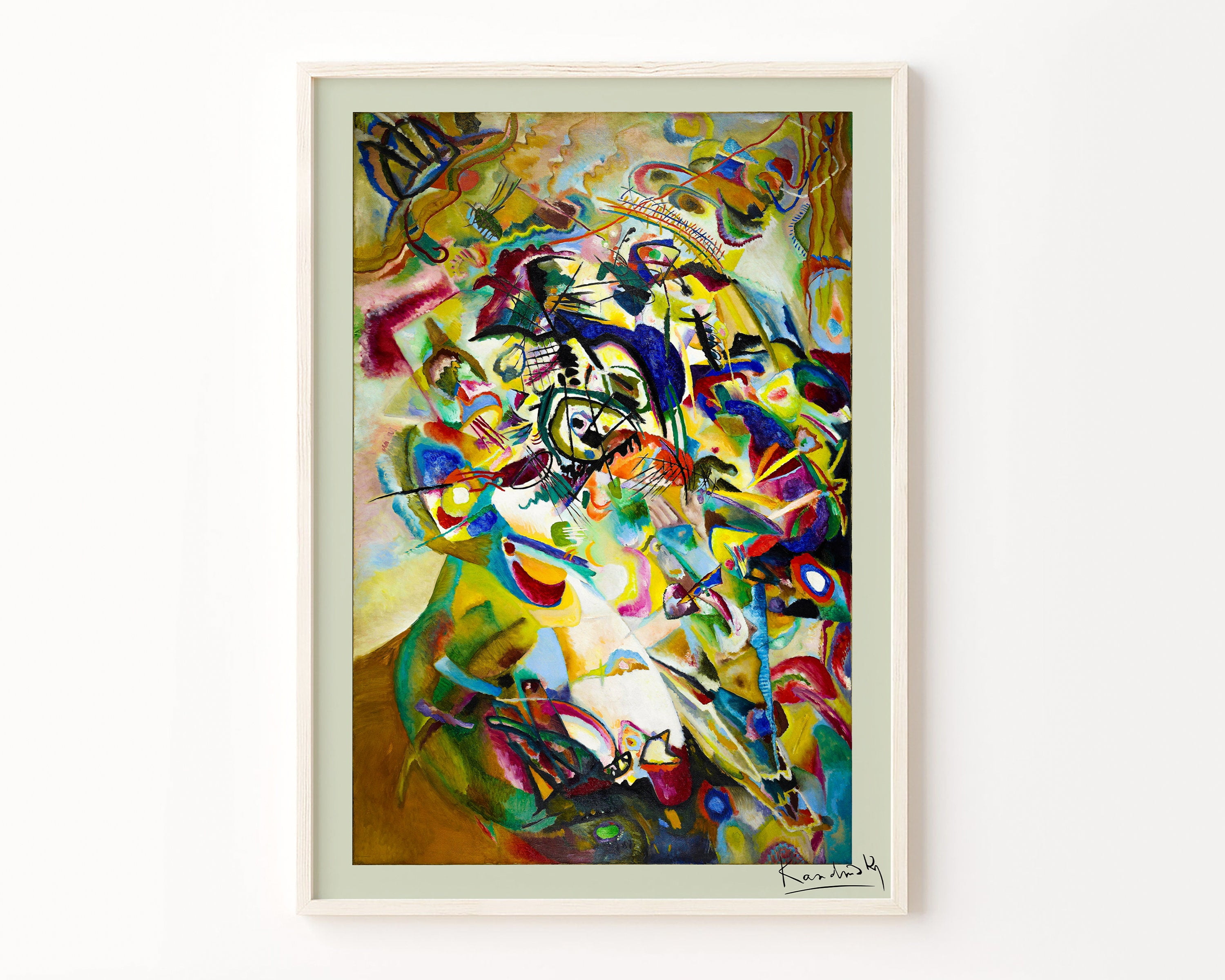 POSTER Wassily Kandinsky, Vintage Poster, Exhibition, Reproduction ...