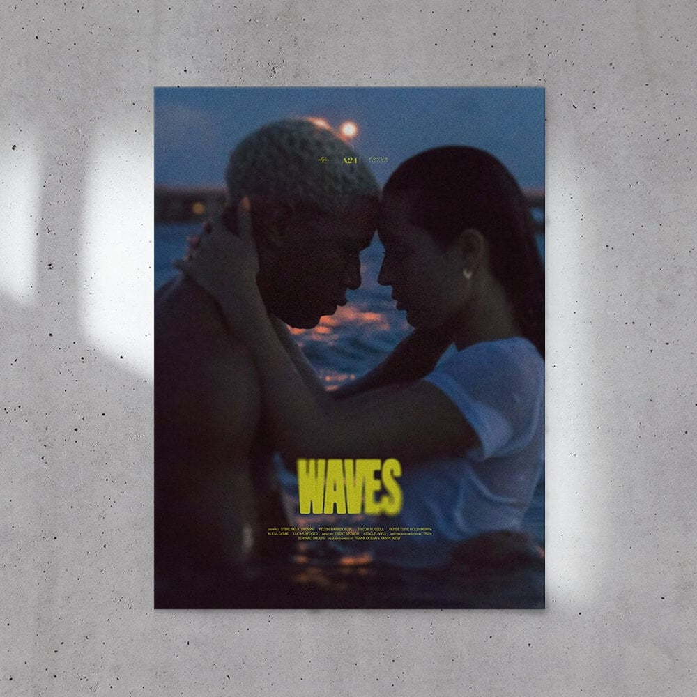 POSTER Waves Poster , Original Design, Wall Art, Poster Wall Art, Movie ...