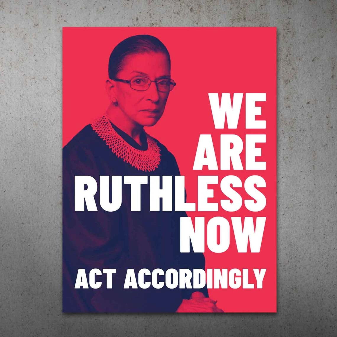 POSTER We are Ruthless PRINTABLE Protest Poster-24x36-UNFRAMED ...