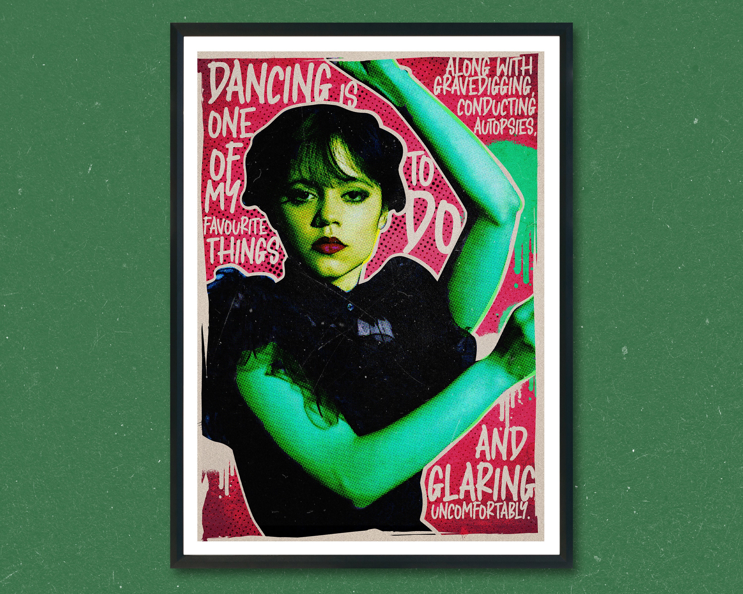 POSTER Wednesday Addams Poster Print, Illustration, Art Print, The ...