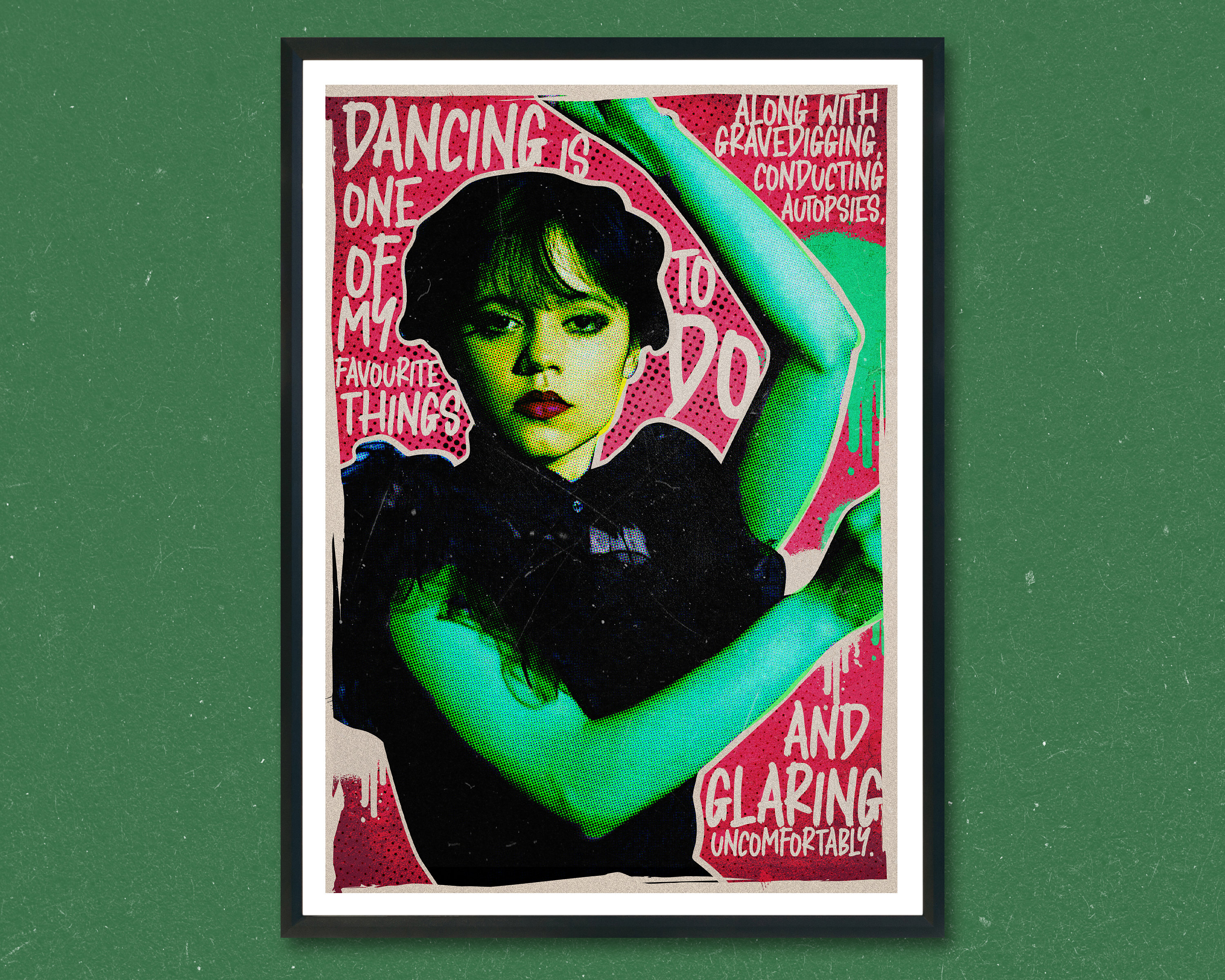 POSTER Wednesday Addams Poster Print, Illustration, Art Print, The ...