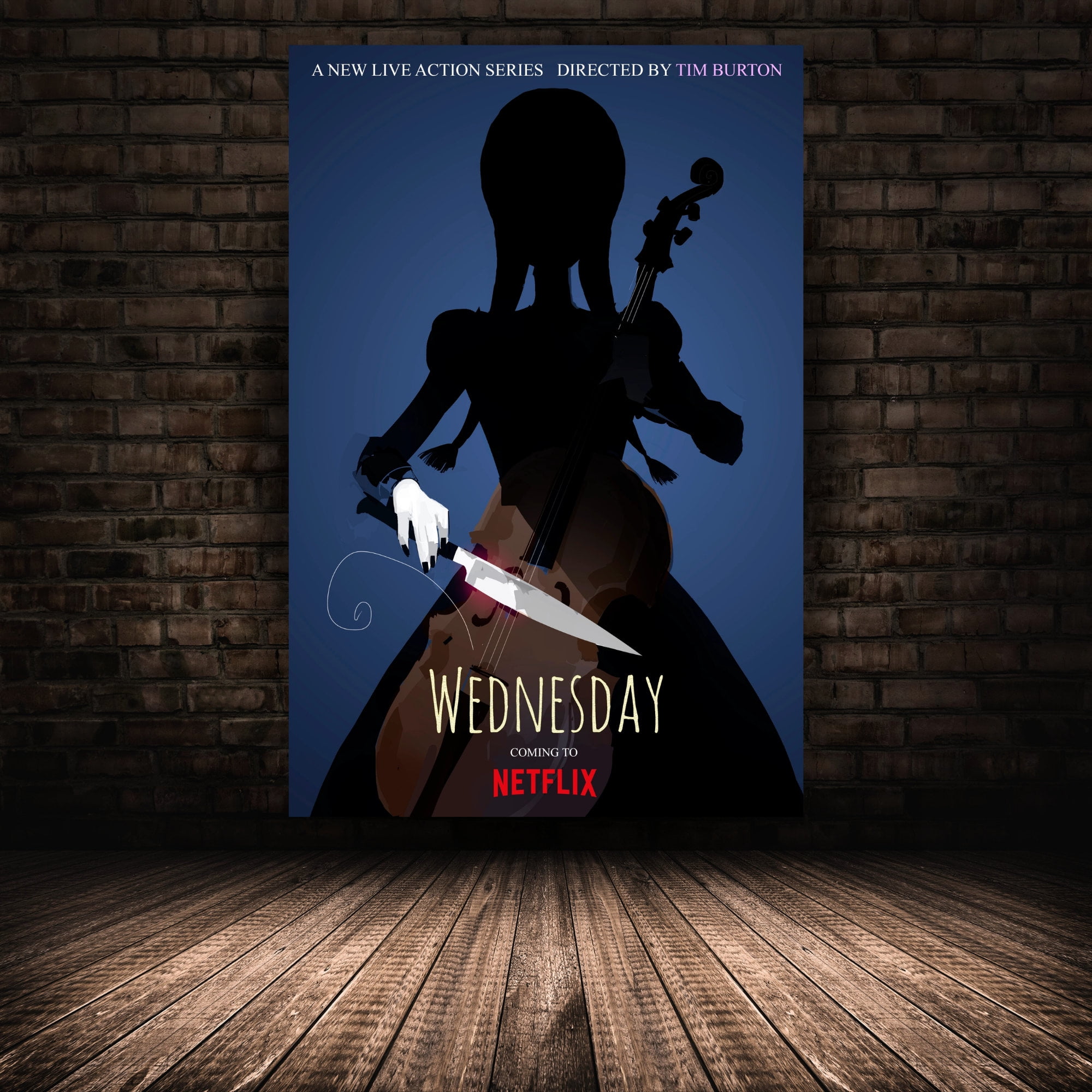 POSTER Wednesday Poster, Addams Wall Art, Rolled Poster Print ...