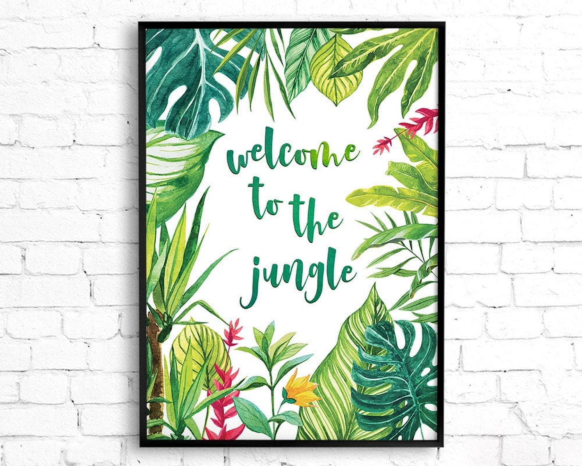 POSTER Welcome to the Jungle Printable Wall Art, Tropical Decor ...