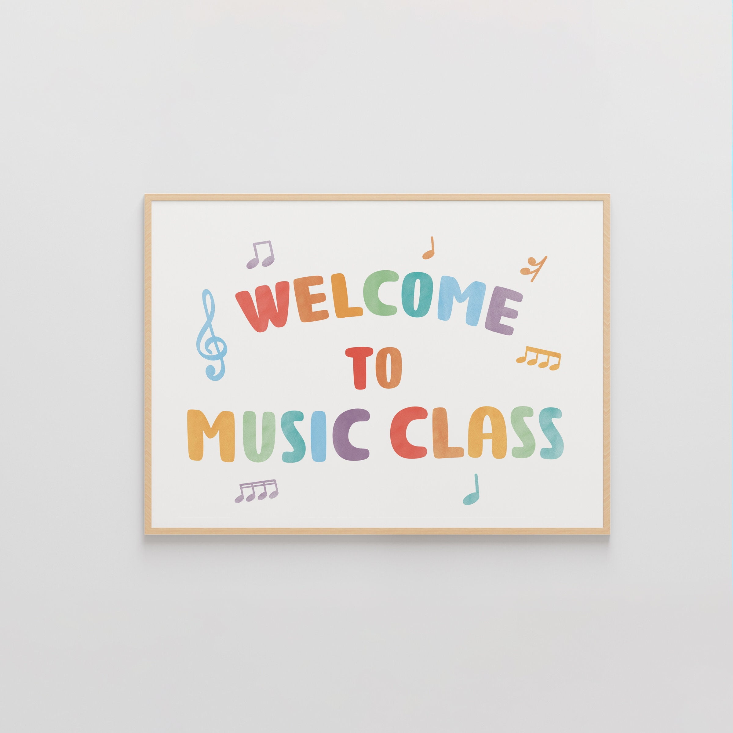 POSTER Welcome to Music Class, Music Classroom Poster, Classroom Sign ...
