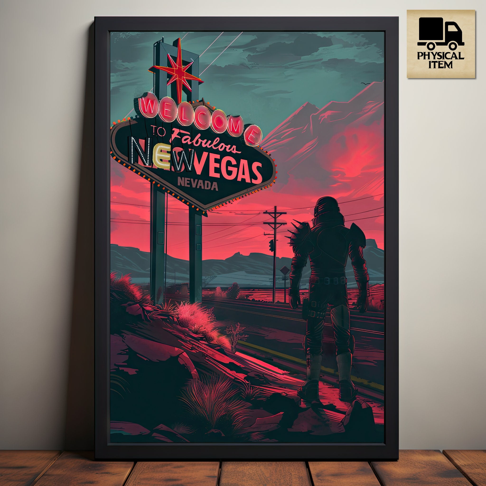 POSTER Welcome to New Vegas Poster, Fallout Video Game Art, Wasteland ...